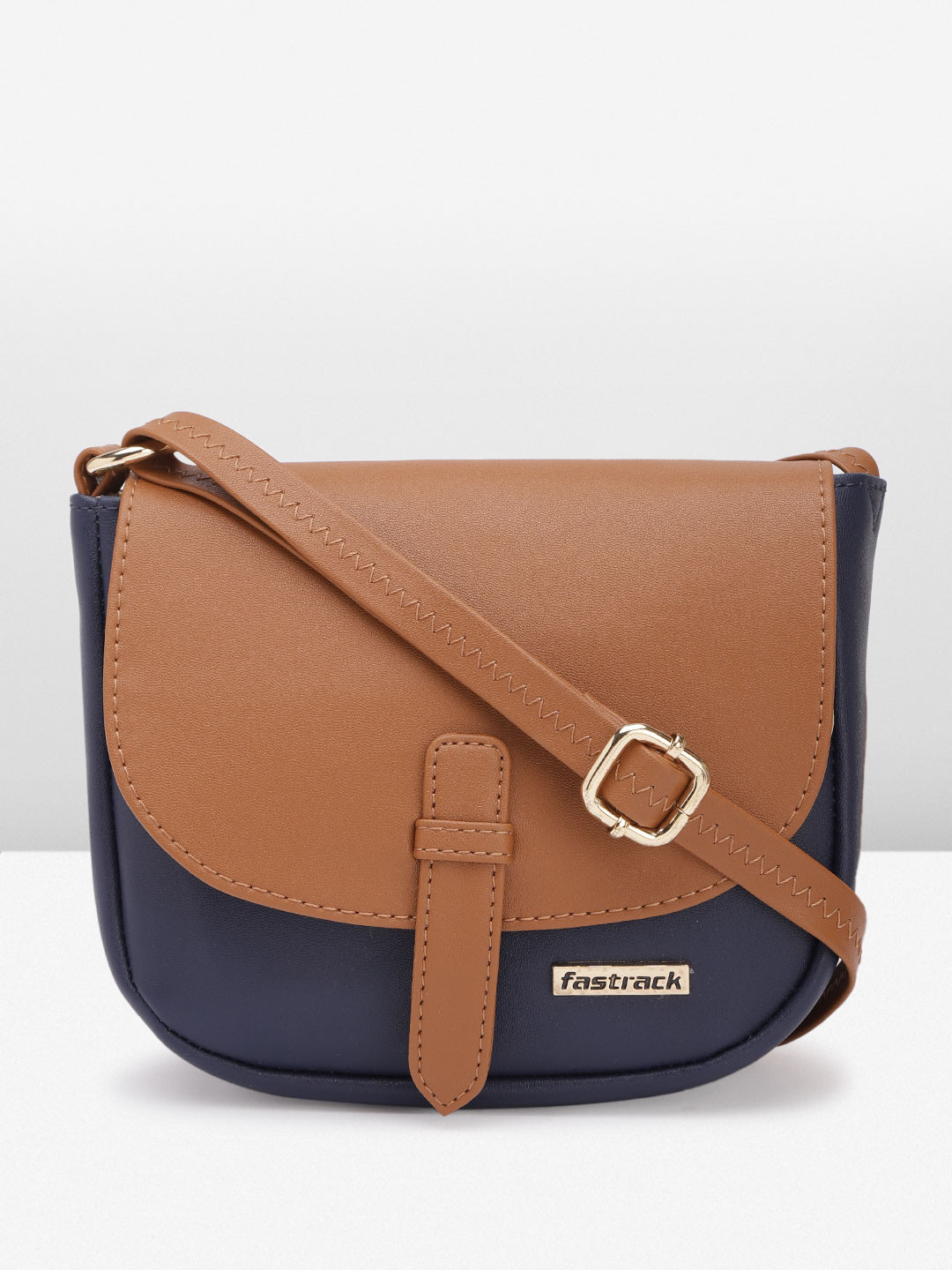 Buy Fastrack Colourblocked Structured Sling Bag - Handbags for Women ...