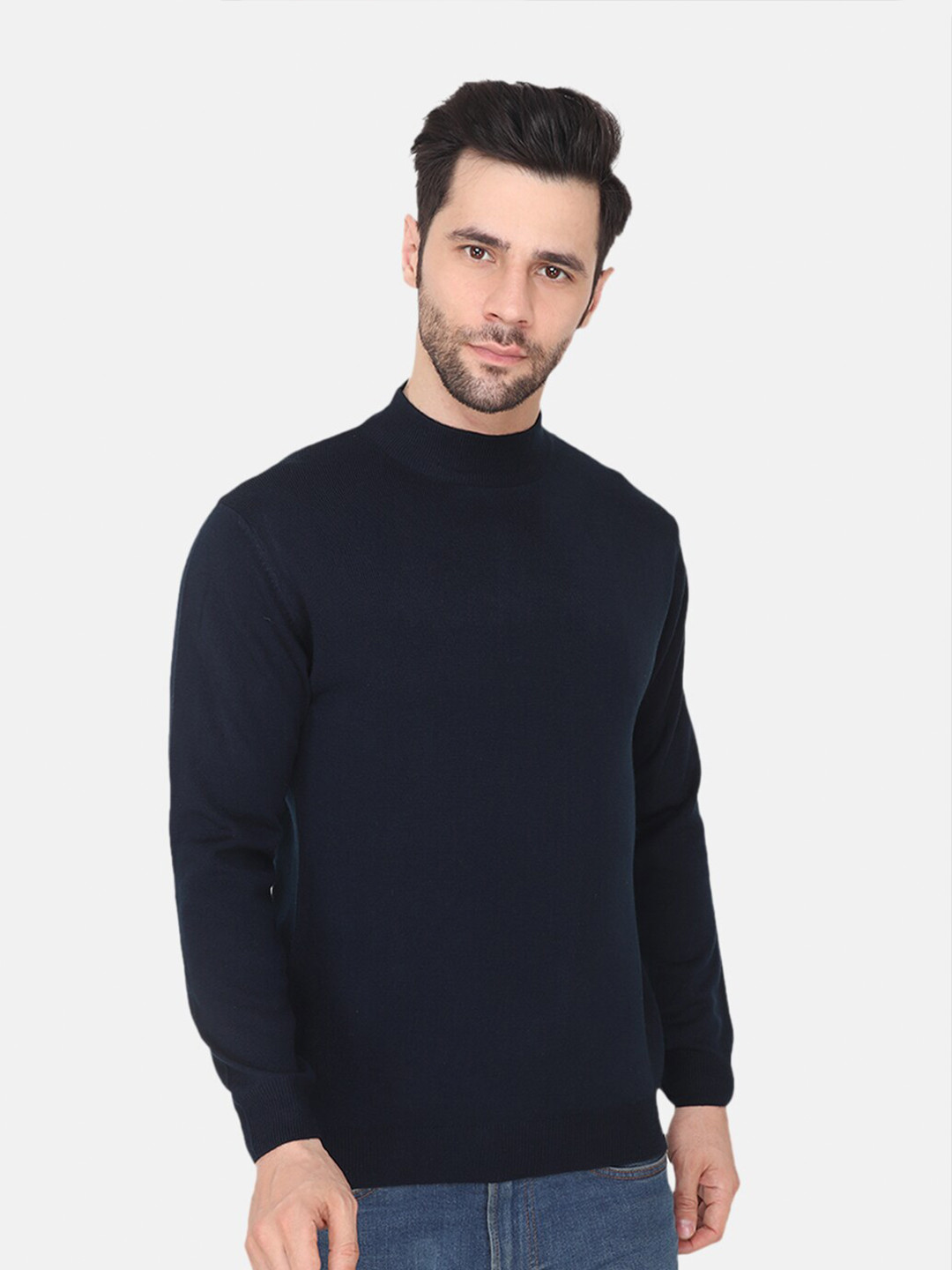 Buy Steele Men Navy Blue Pullover - Sweaters for Men 20809302 | Myntra