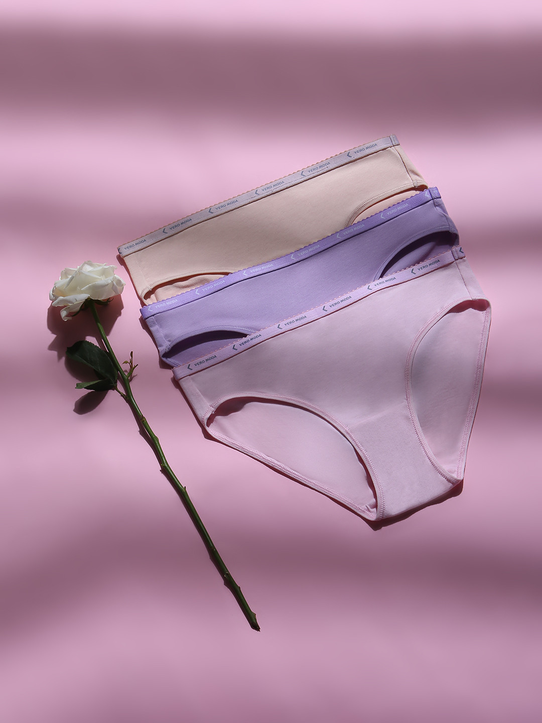 Buy Vero Moda Intimates Women Pack Of 3 Solid Hipster Briefs - Briefs ...