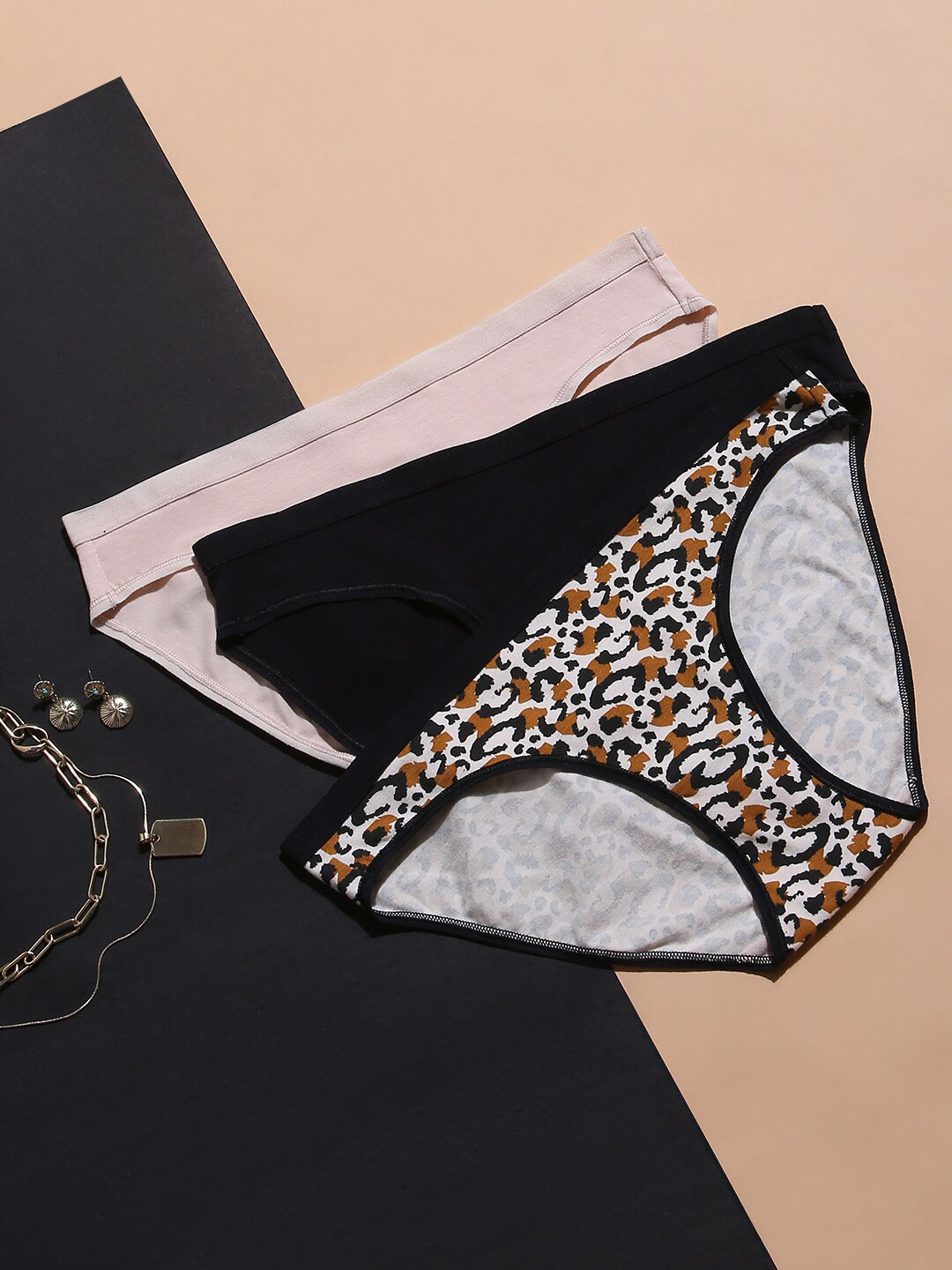 Buy Vero Moda Intimates Women Pack Of 3 Printed Bikini Briefs - Briefs ...