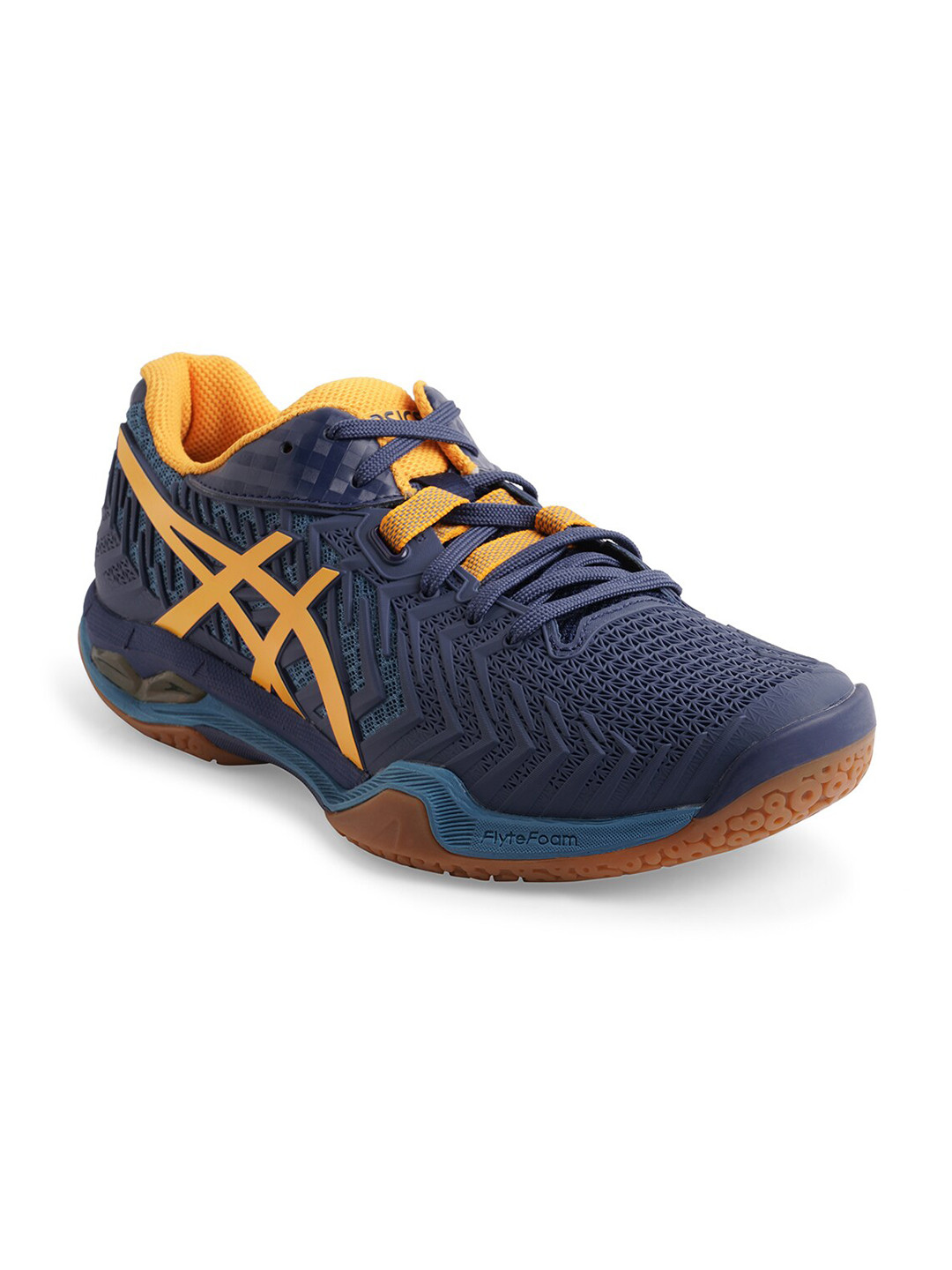 Buy ASICS Men Navy Blue Court Control FF 2 Badminton Shoes - Sports ...