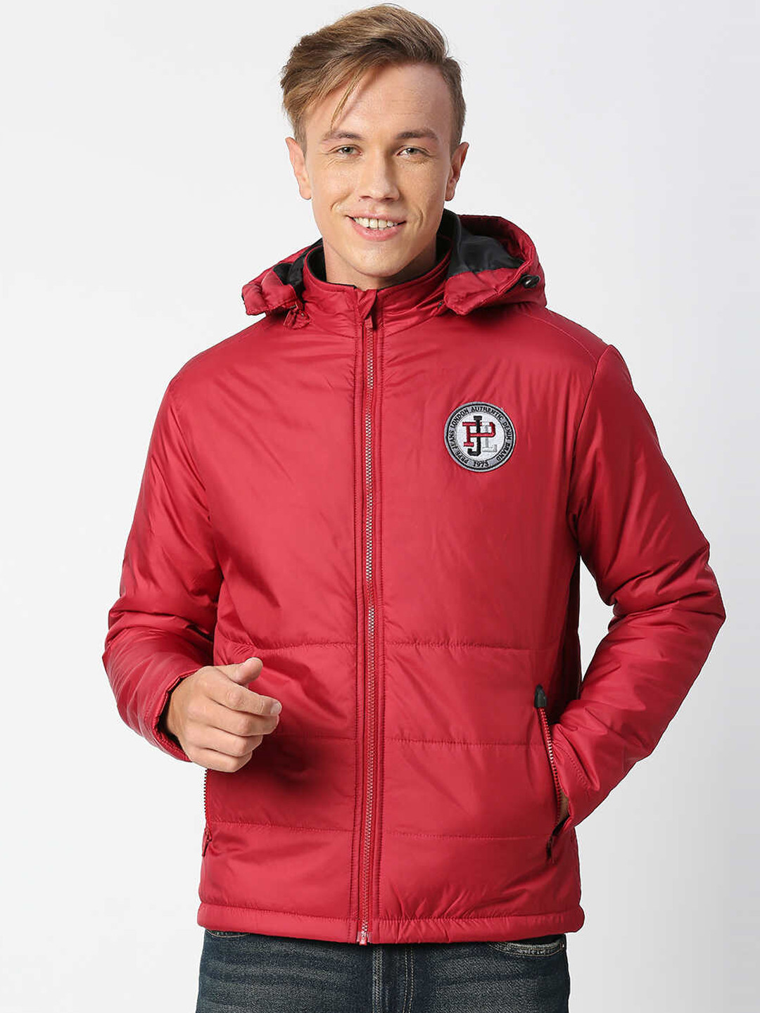 Buy Pepe Jeans Men Red Solid Puffer Jacket - Jackets for Men 20813460 ...