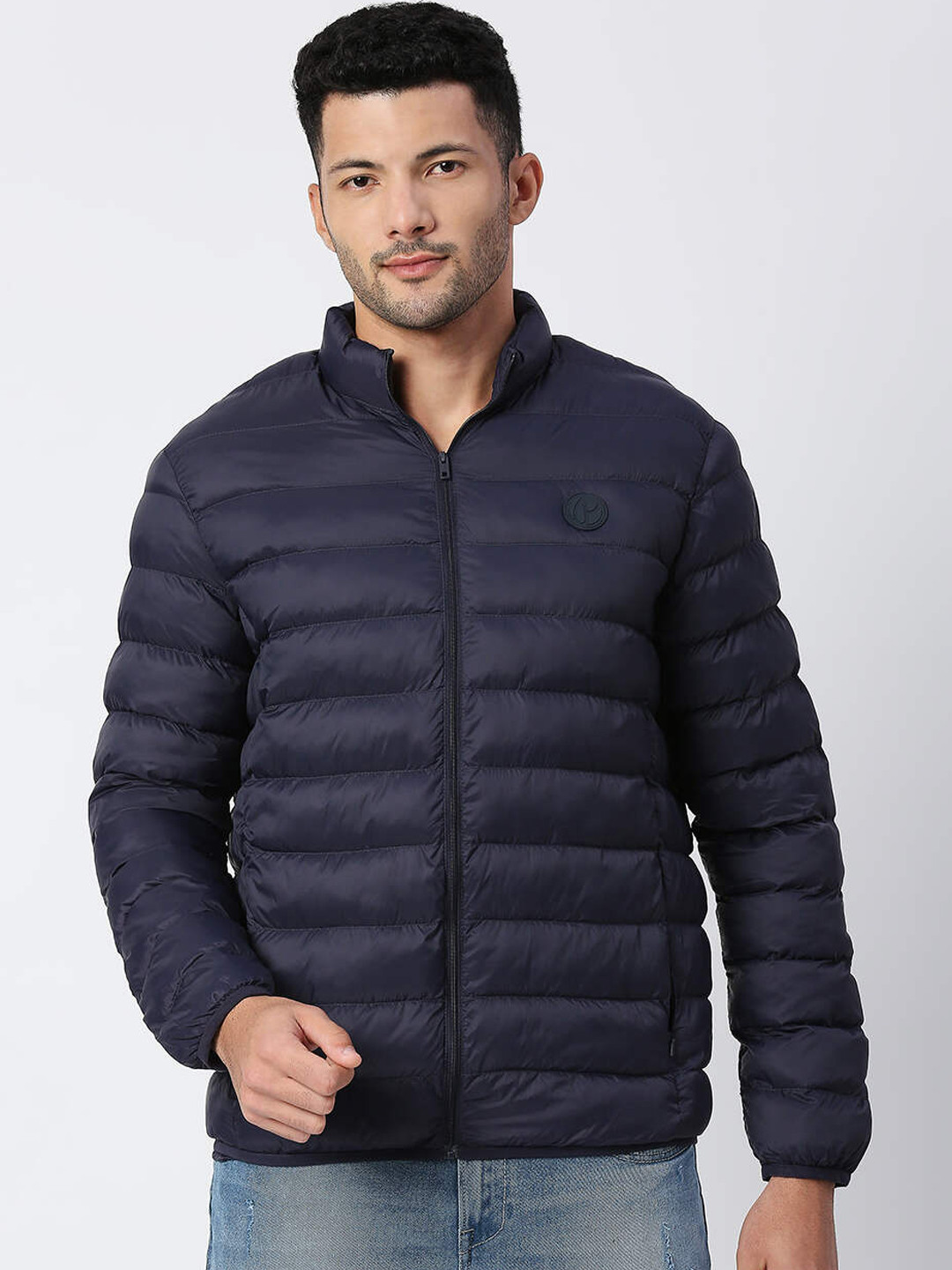 Buy Pepe Jeans Men Blue Solid Bomber Jacket - Jackets for Men 20813464 ...