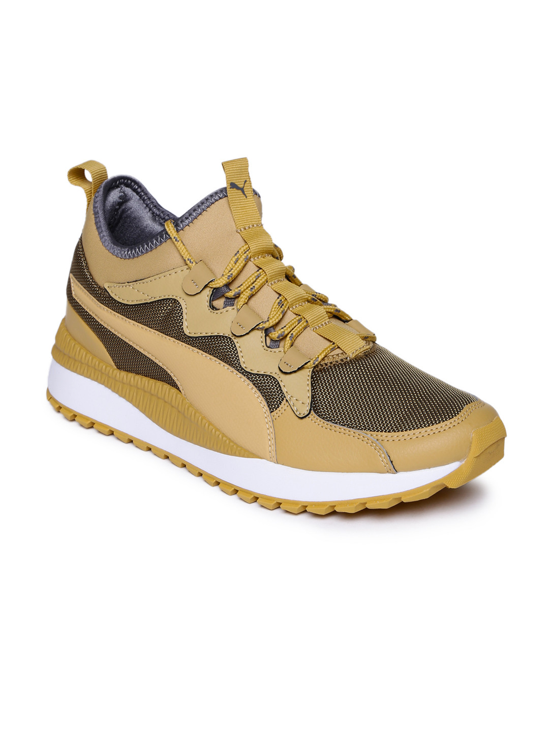 Buy Puma Unisex Tan Brown Pacer Next Mid Top Sneakers - Casual Shoes ...
