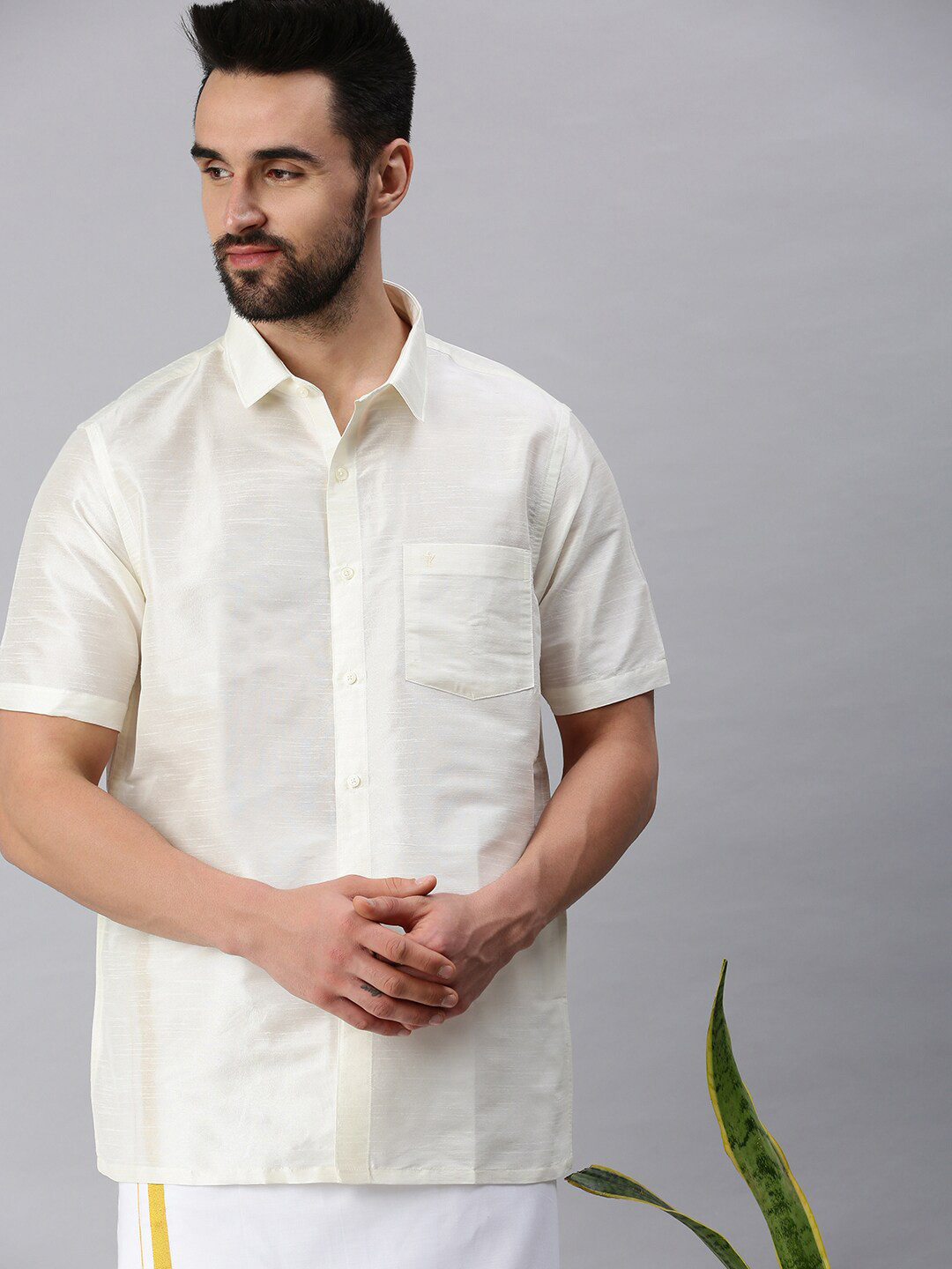 Buy Ramraj Men Shirt & Veshti Set - Clothing Set for Men 20815784 | Myntra
