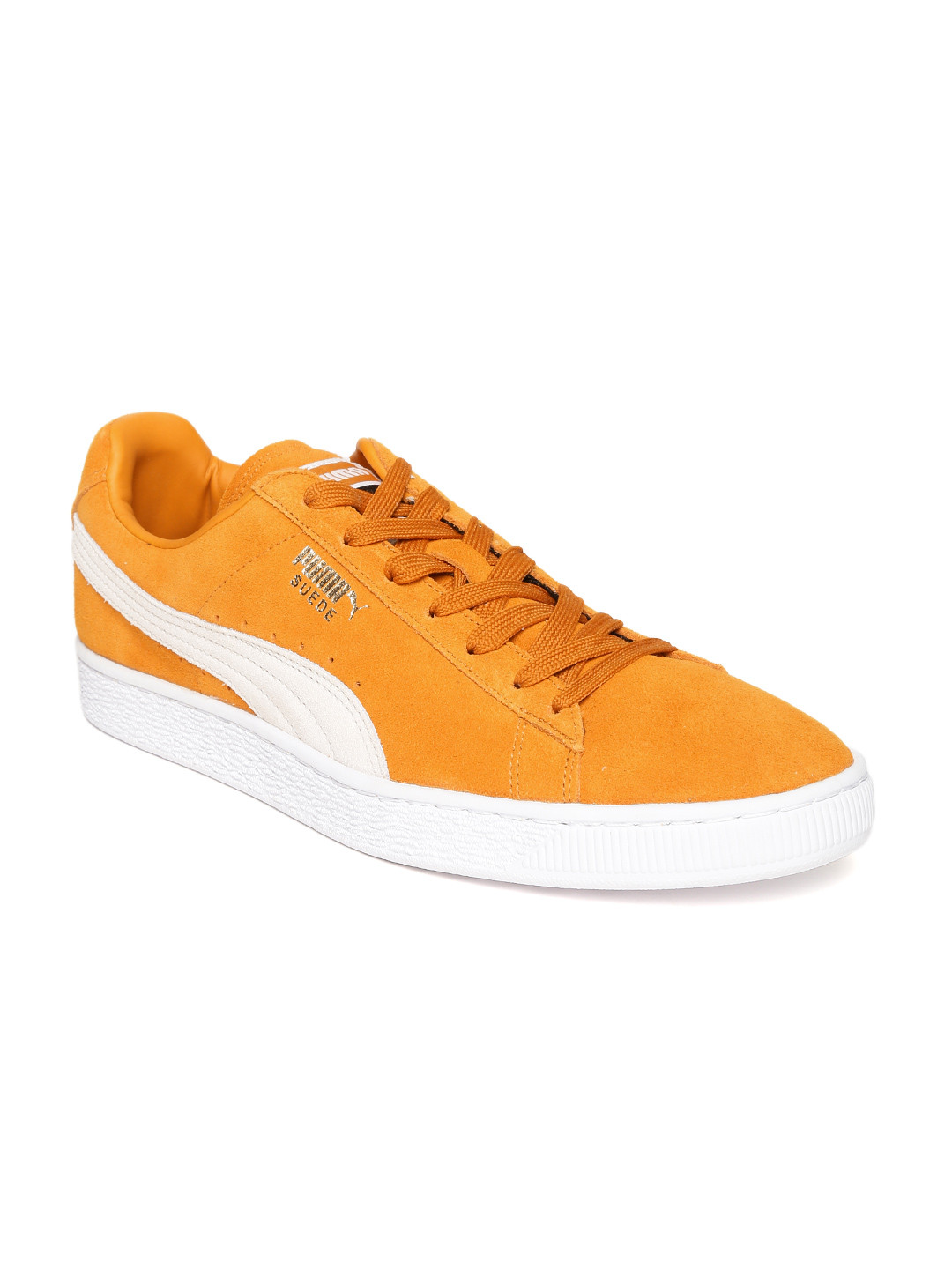 Buy Puma Men Mustard Yellow Suede Classic + Sneakers - Casual Shoes for ...