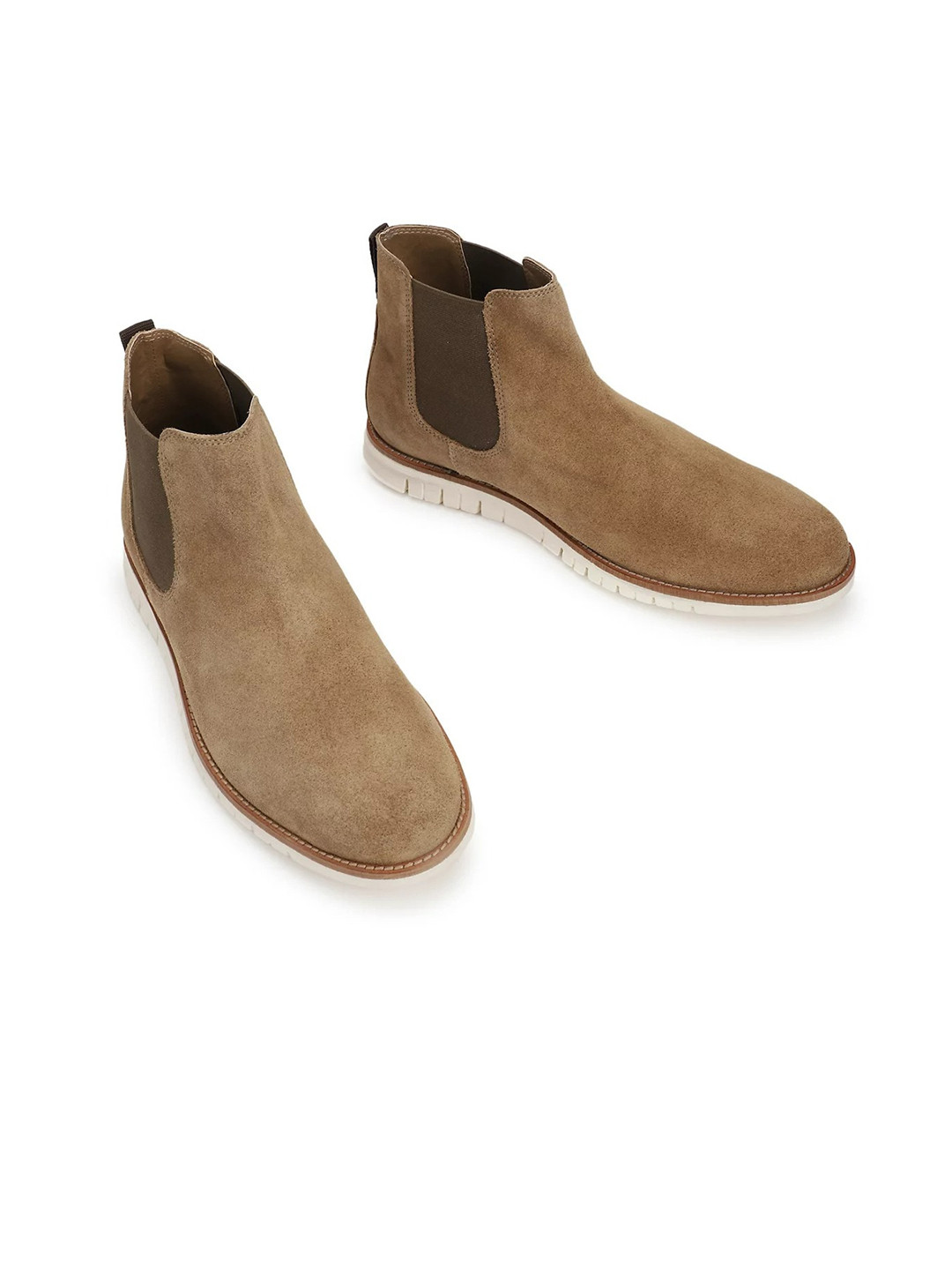 Buy Marks & Spencer Men Brown Solid Chelsea Boots - Boots for Men ...