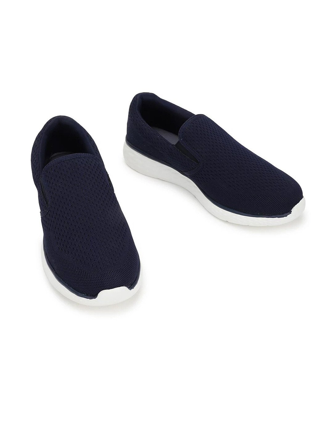 Buy Marks & Spencer Men Navy Blue PU Slip On Sneakers - Casual Shoes ...