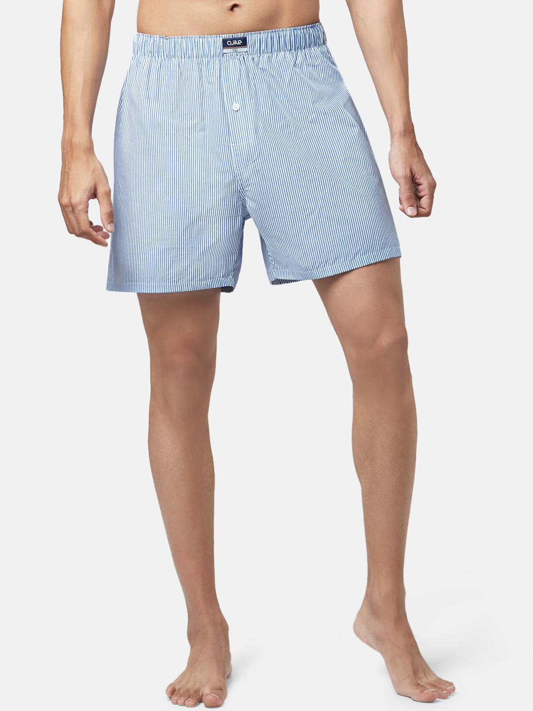 Buy Ajile By Pantaloons Men Blue & White Printed Pure Cotton Boxers ...
