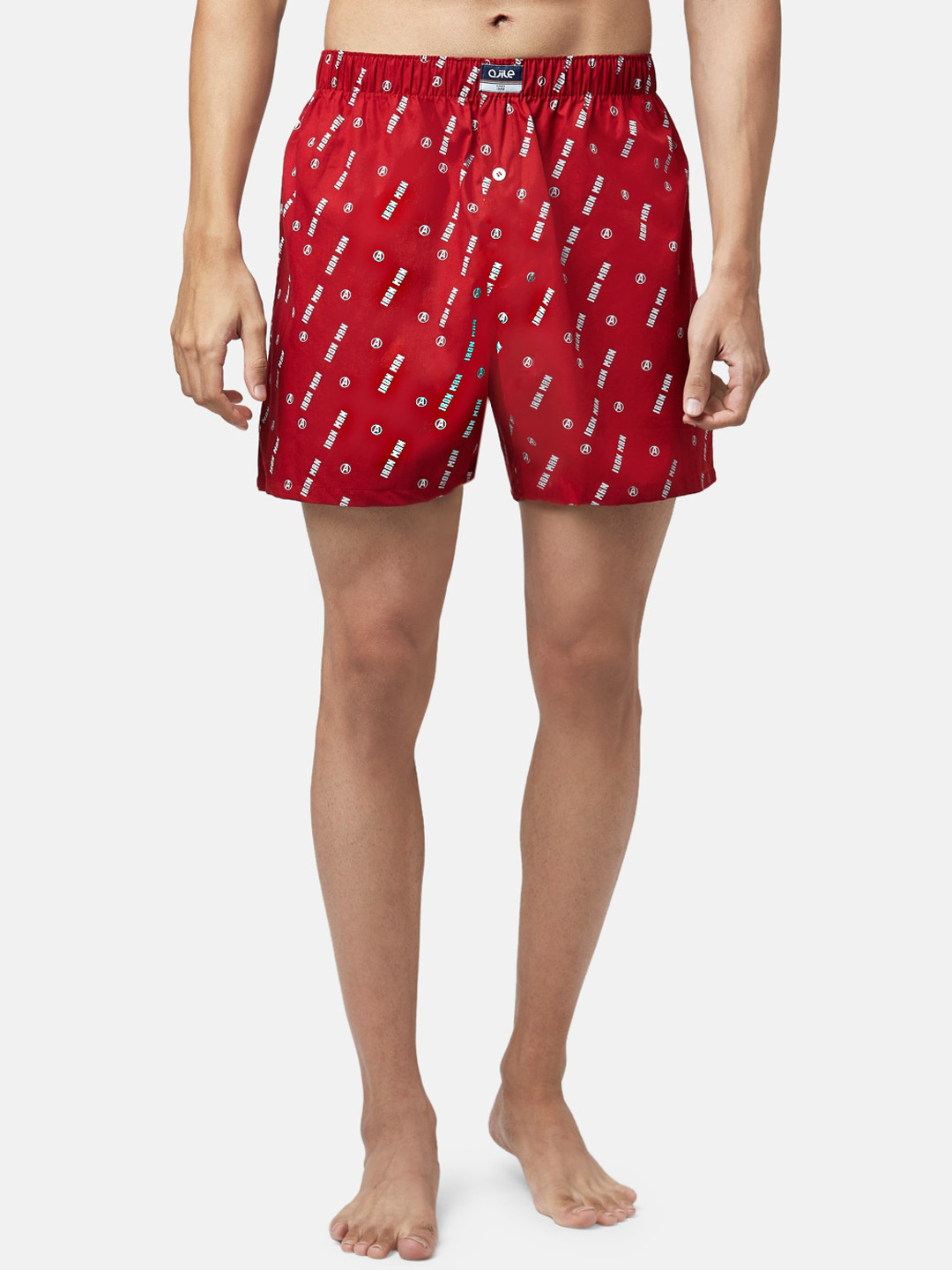 Buy Ajile By Pantaloons Men Red & White Printed Pure Cotton Boxers ...