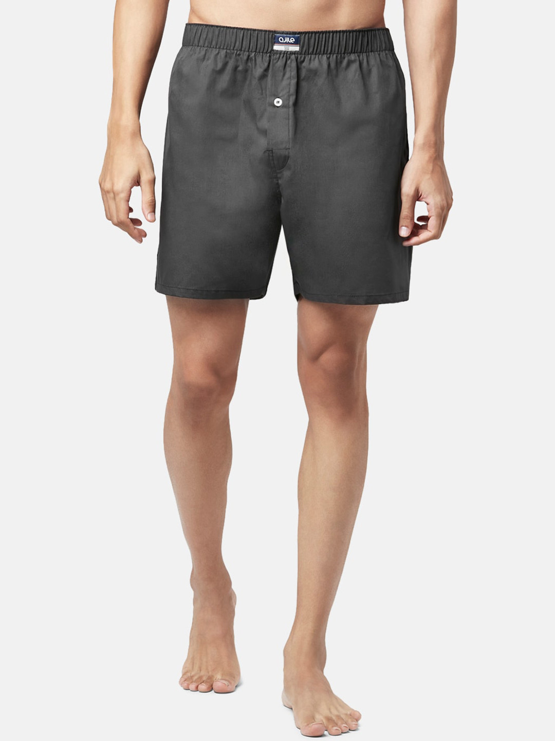 Buy Ajile By Pantaloons Men Navy Blue Solid Pure Cotton Boxers ...