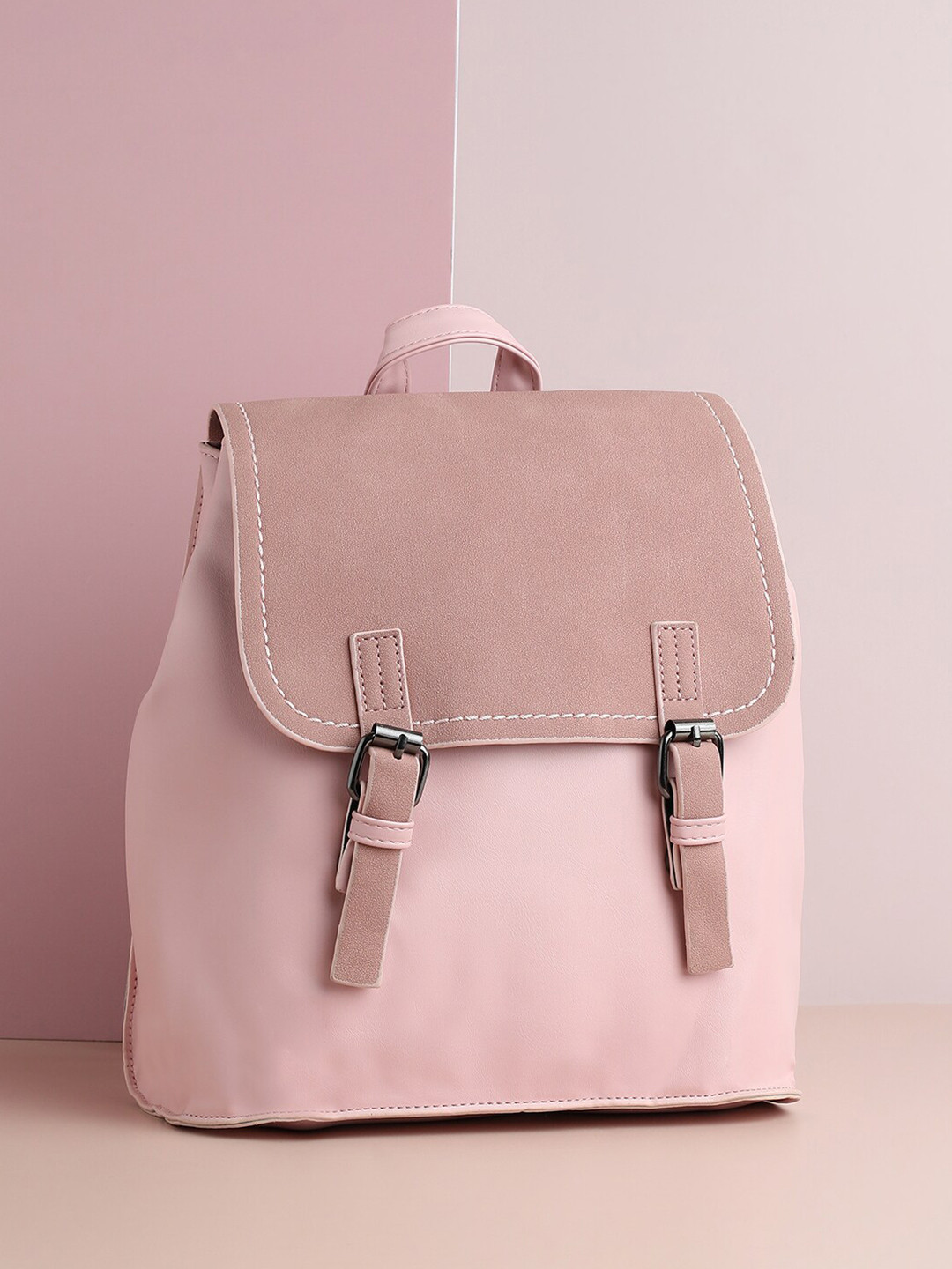 Buy HAUTE SAUCE By Campus Sutra Women Pink Backpack - Backpacks for ...