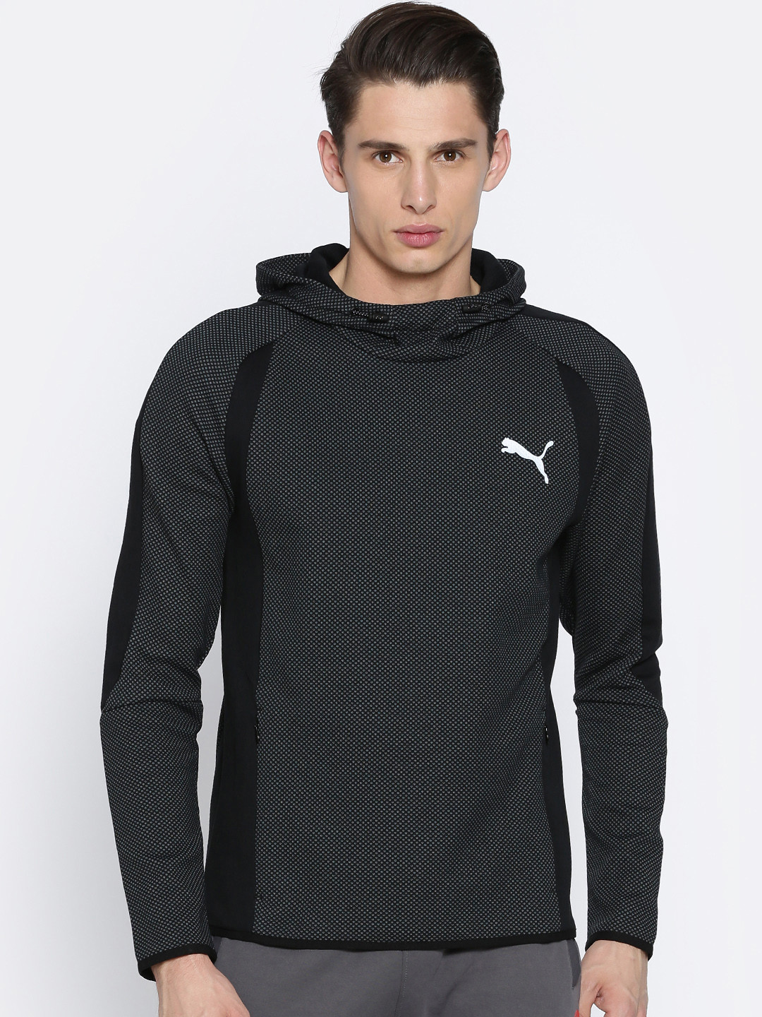 Buy Puma Men Charcoal Grey & Black Evostripe Ultimate Self Design ...