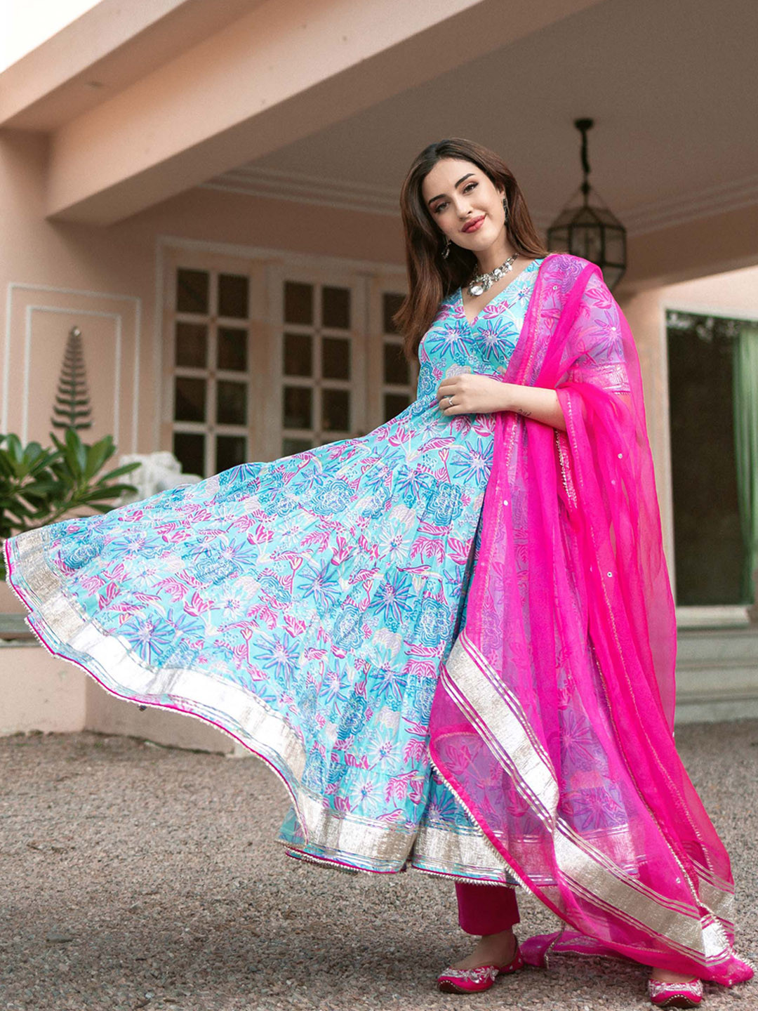Buy AACHHO Yasmin Angrakha Suit Set - Kurta Sets for Women 20834866 ...