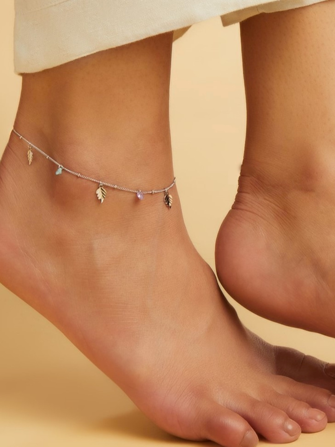 Buy Zavya Silver Plated Rhodium Plating Silver Anklet - Anklet for ...