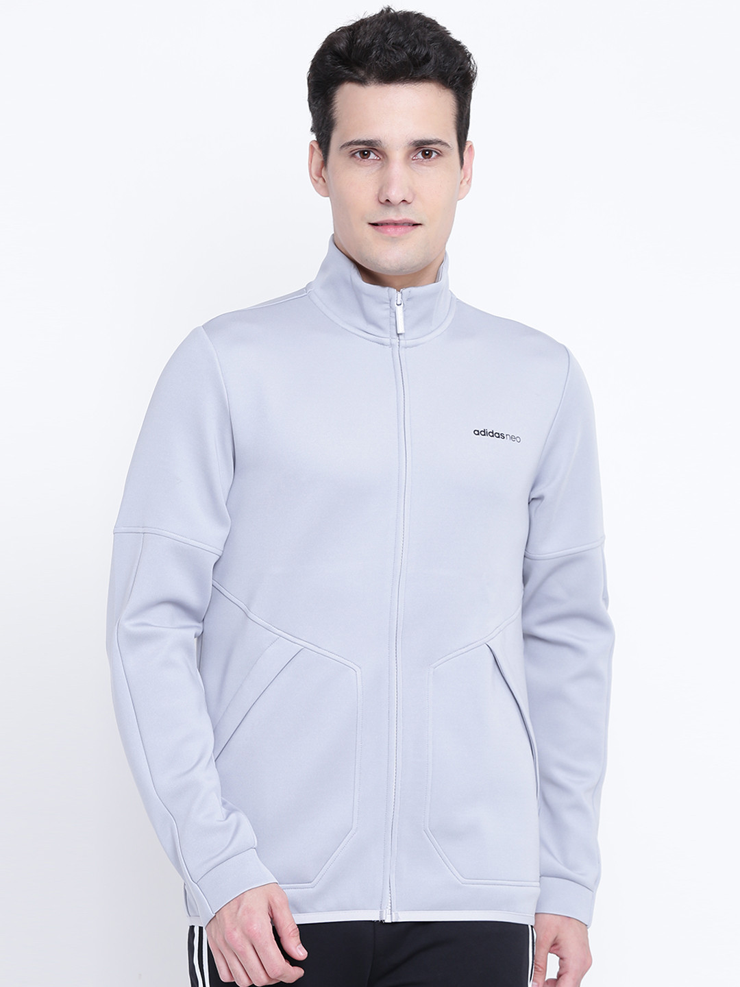 Buy ADIDAS NEO Men Grey CS Track Jacket - Jackets for Men 2085730 | Myntra