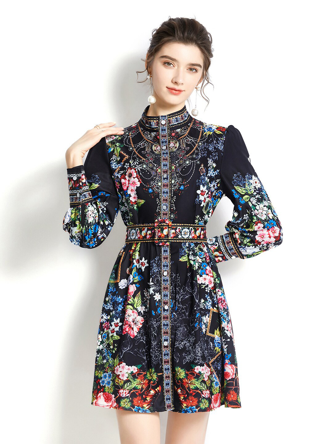 Buy JC Collection Black Floral Mini Dress - Dresses for Women 20878352 ...