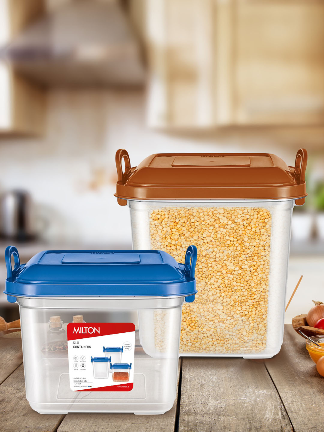 Buy Milton Blue Silo 15 Plastic Storage Container 14.45 L - Container ...