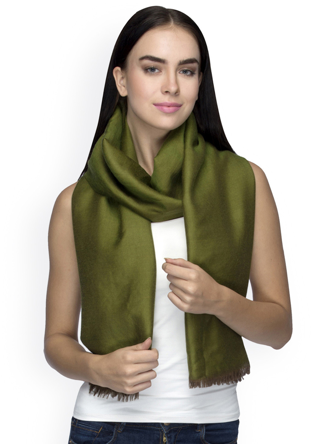 Buy SHINGORA Green Woolen Stole - Stoles for Women 2088078 | Myntra