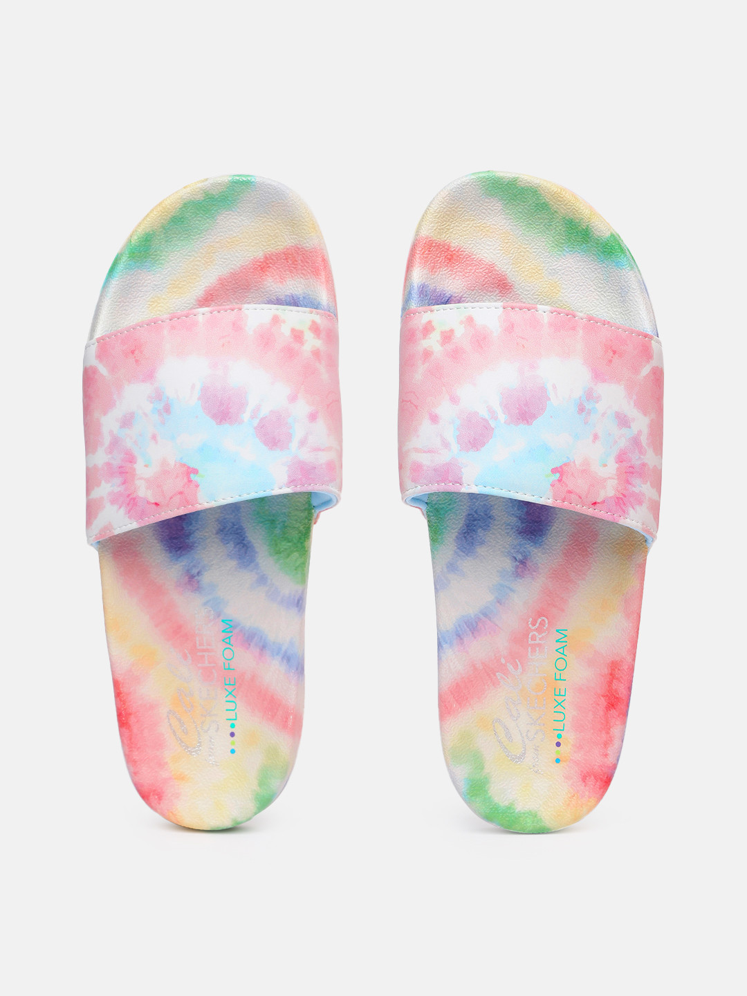 Buy Skechers Women Pop Up Printed Sliders - Flip Flops for Women ...