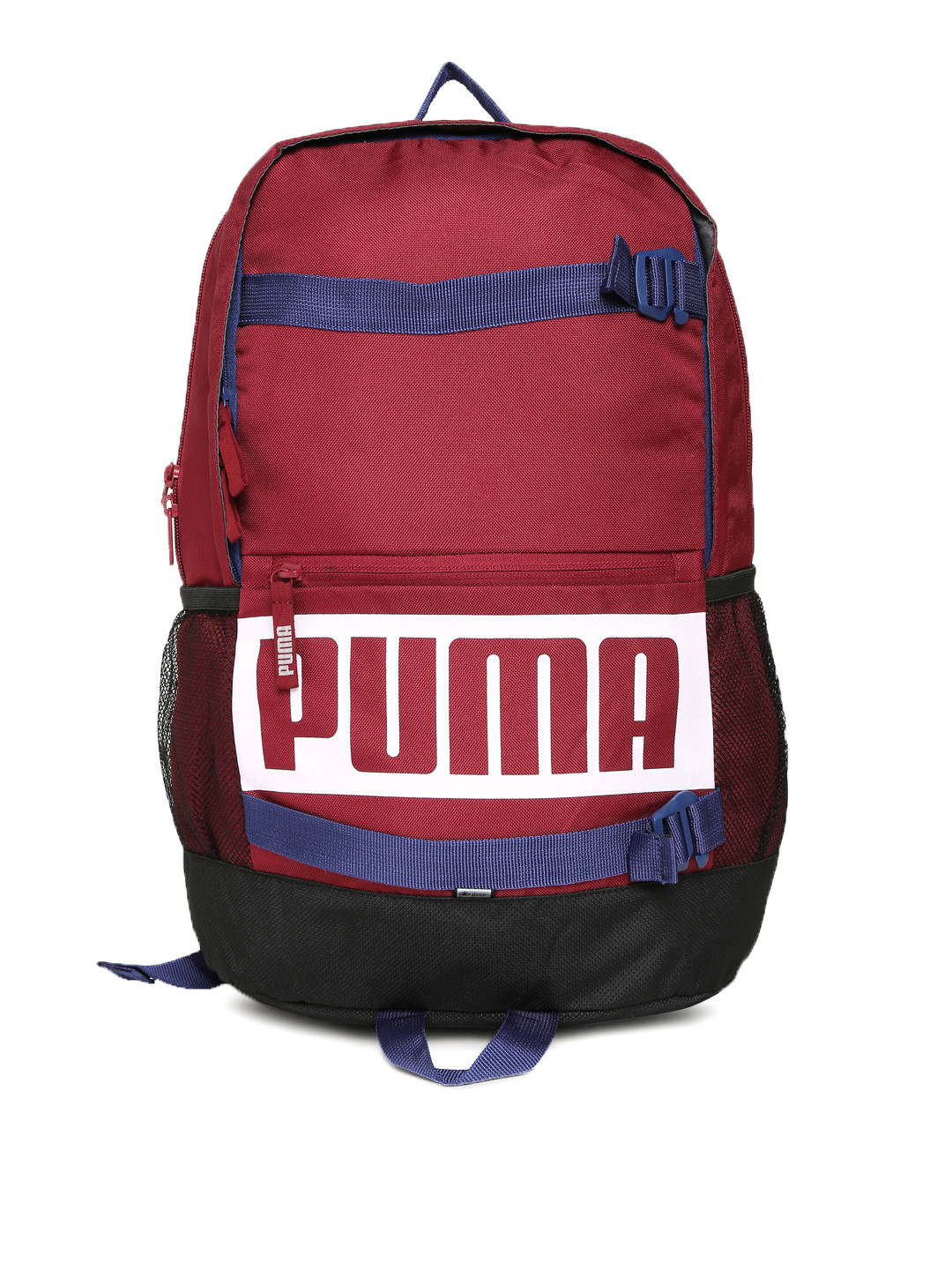 Buy Puma Unisex Maroon & Black Brand Logo Deck Backpack - Backpacks for ...