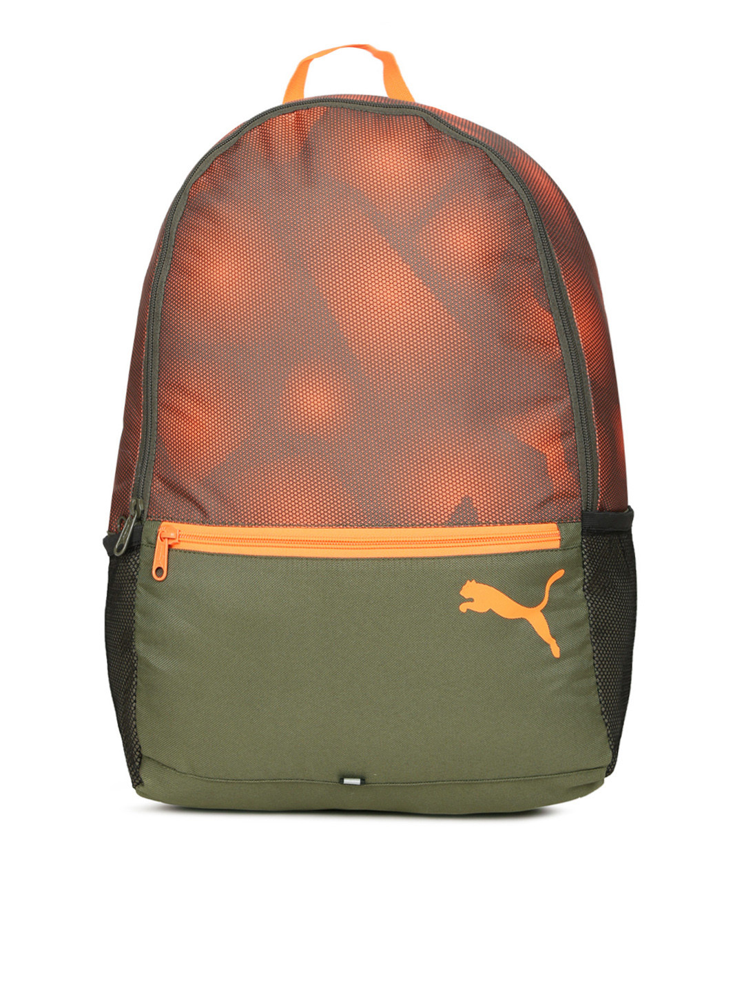 Buy Puma Unisex Olive Green & Orange Alpha Graphic Backpack - Backpacks ...