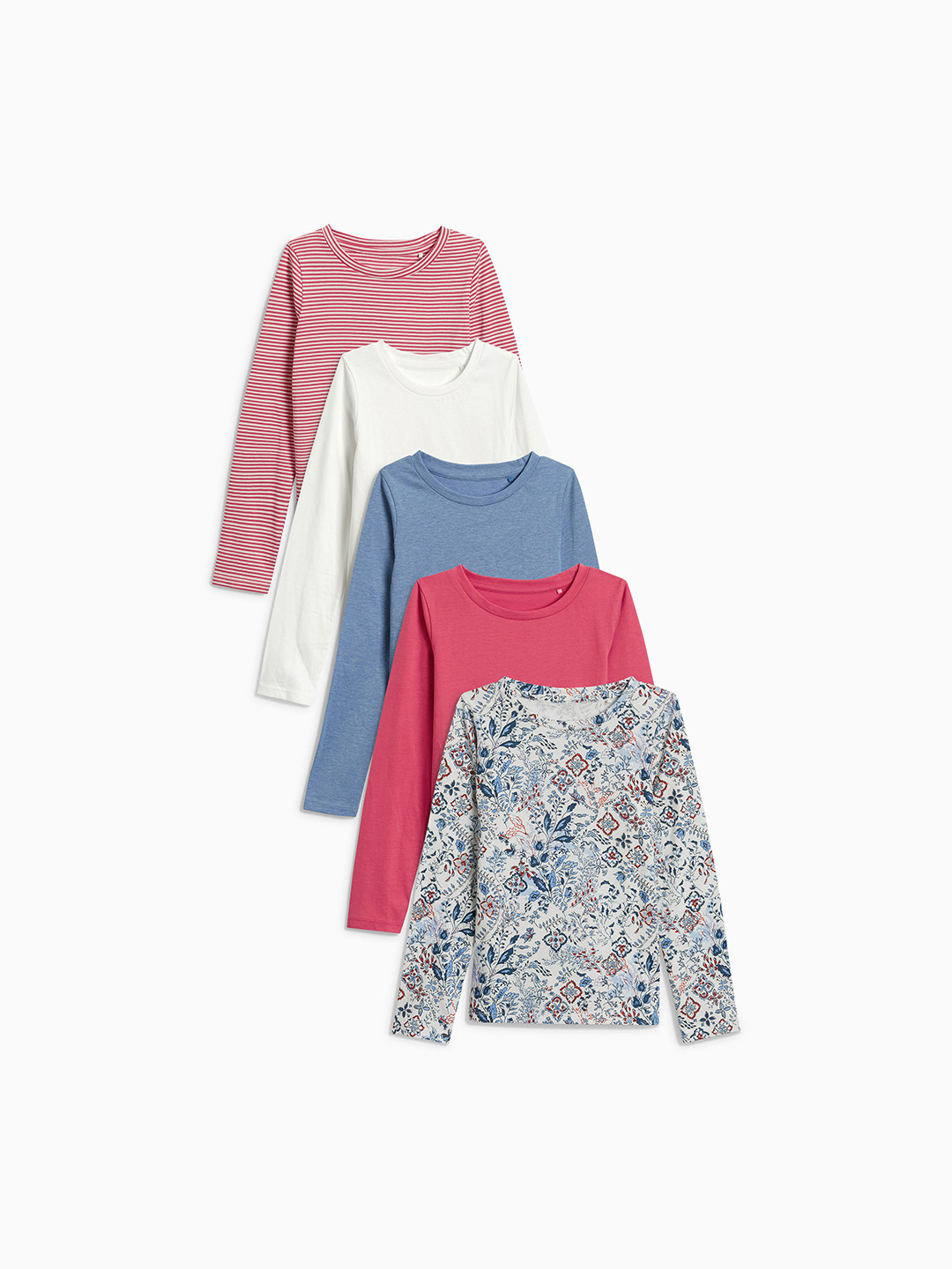 Buy Next Girls Pack Of 5 T Shirts - Tshirts for Girls 2089318 | Myntra