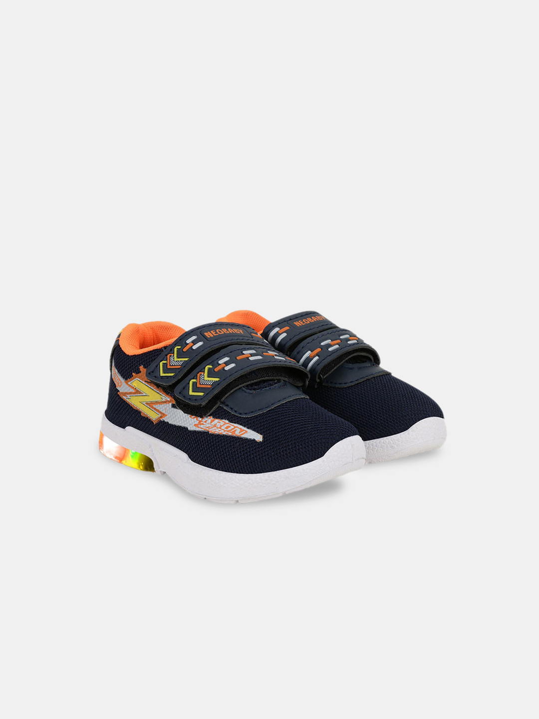 Buy Hopscotch Boys Orange Woven Design Sneakers - Casual Shoes for Boys ...
