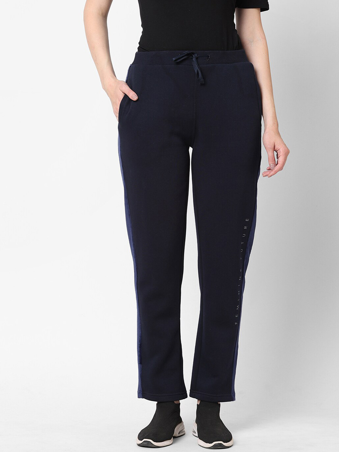 Buy Sweet Dreams Women Navy Blue Track Pant - Track Pants for Women ...