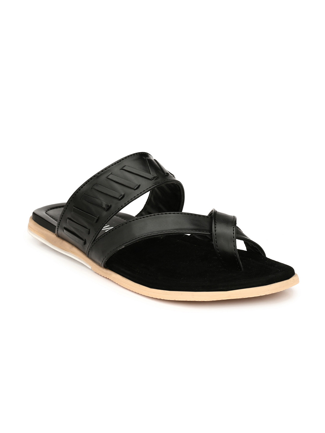 Buy Afrojack Men Black Sandals - Sandals for Men 2089571 | Myntra