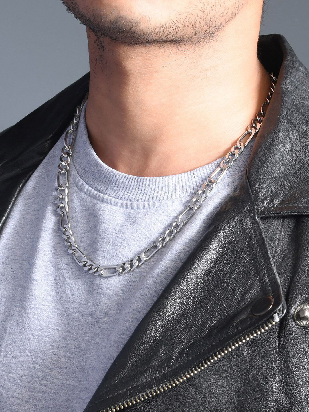 Buy The Bro Code Men Silver Plated Chain - Necklace And Chains for Men ...