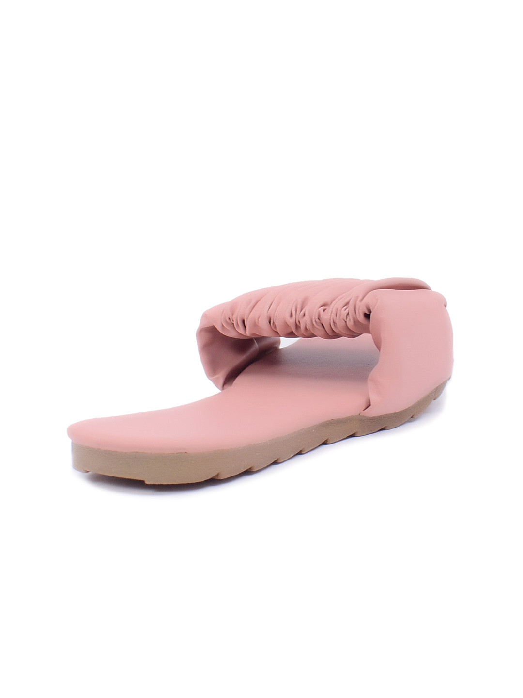Buy Apratim Women Peach Coloured Textured Open Toe Flats - Flats for ...