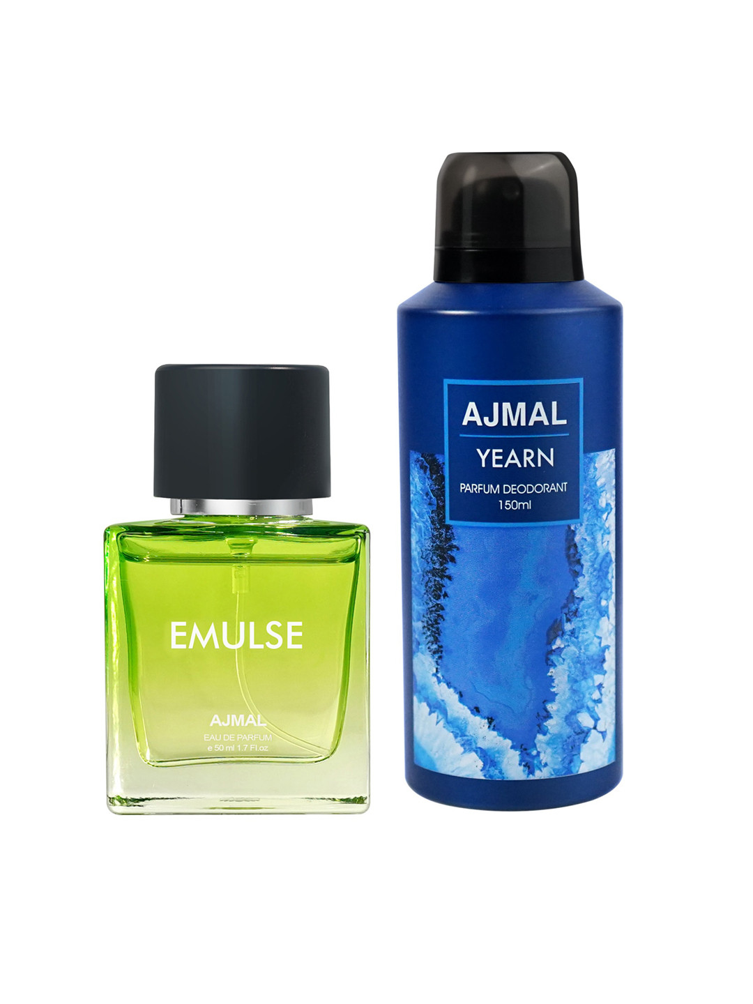 Buy Ajmal Set Of Emulse Eau De Parfum 50ml & Yearn Deodorant 150ml ...