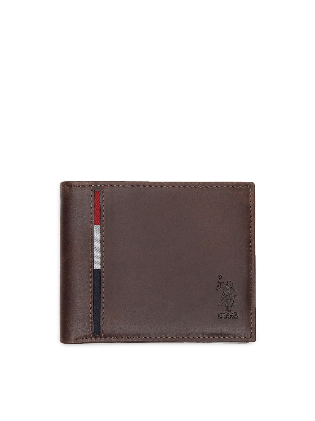 Buy U S Polo Assn Men Brown Leather Two Fold Wallet - Wallets for Men ...