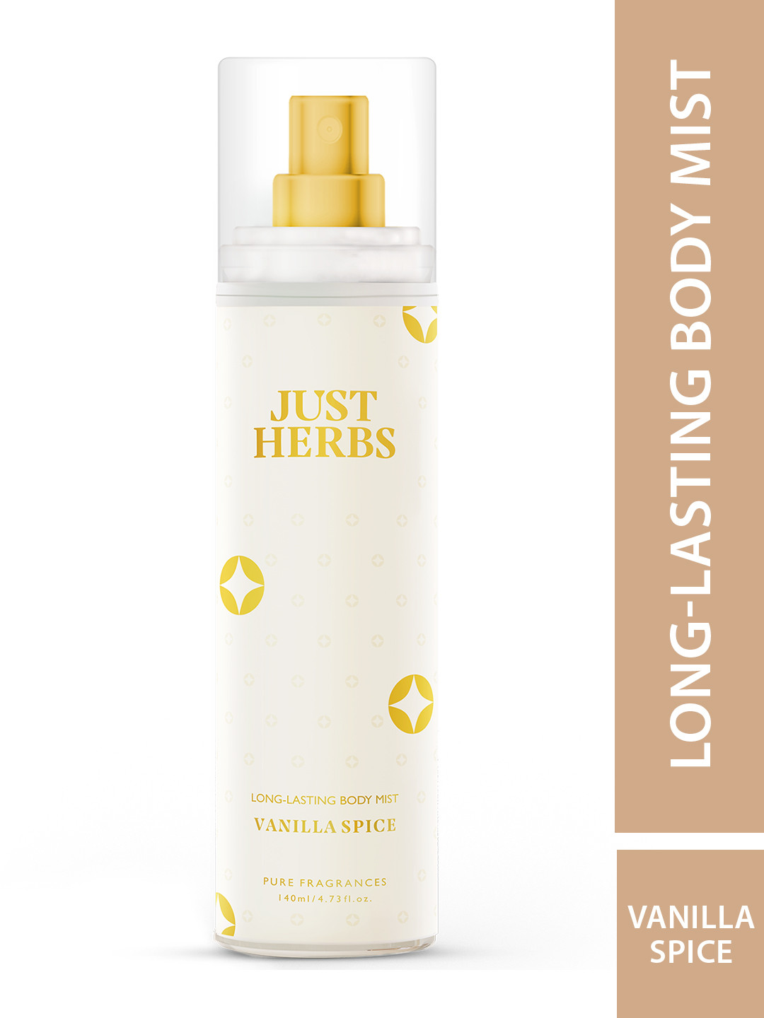 Buy Just Herbs Vanilla Spice Long Lasting Body Mist 140 Ml - Body Mist And Spray for Unisex ...