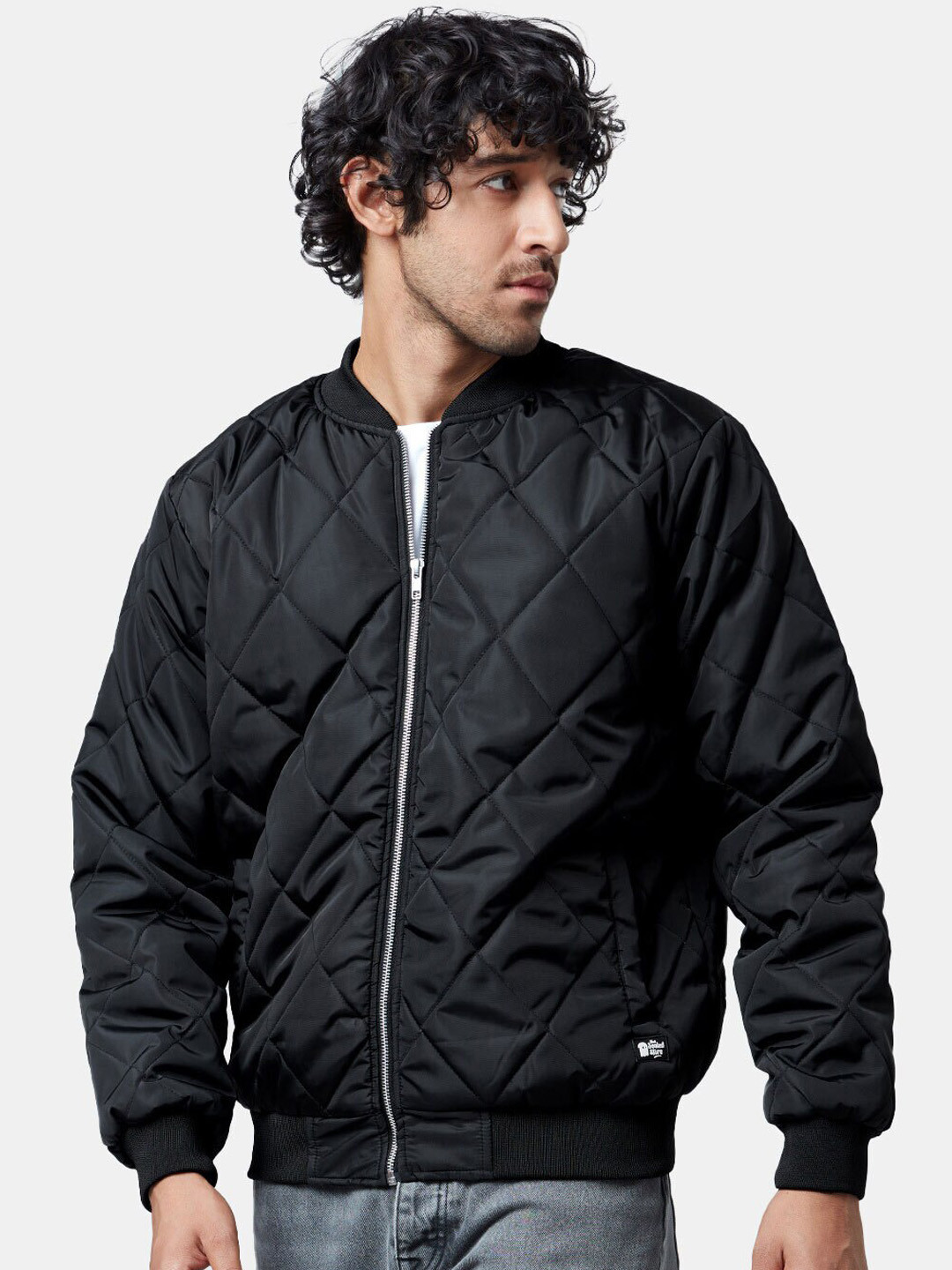 Buy The Souled Store Men Black Bomber Jacket - Jackets for Men 20918804 ...