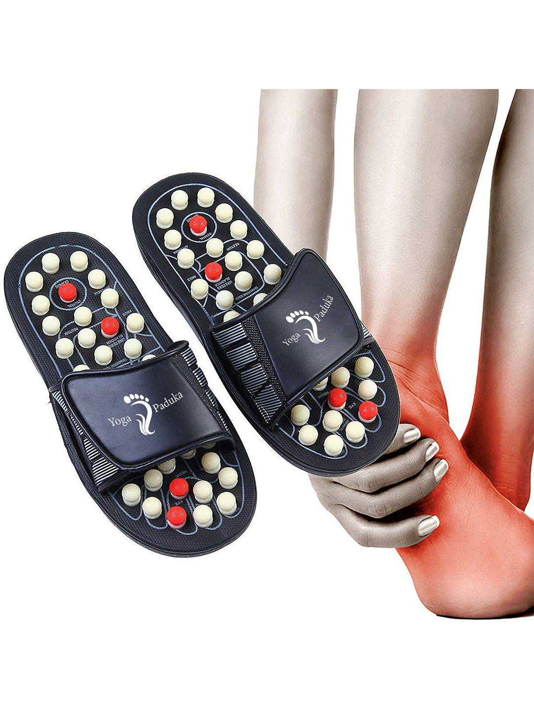 Buy ZURU BUNCH Unisex Black & White Acupressure Foot Relaxer Foot ...