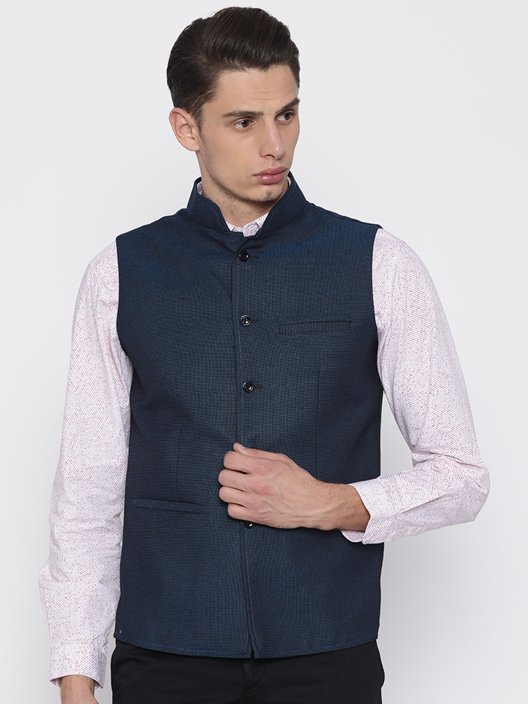 Buy British Club Blue Nehru Jacket - Nehru Jackets for Men 2092483 | Myntra