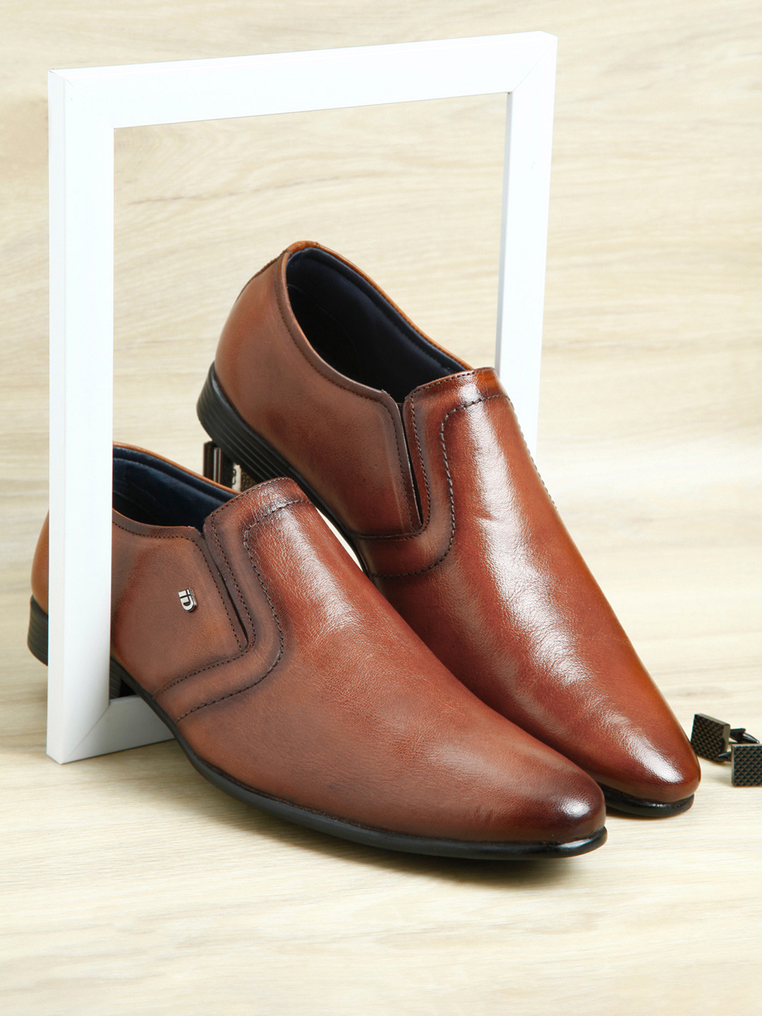 Buy ID Men Tan Brown Formal Loafers - Formal Shoes for Men 20935362 ...