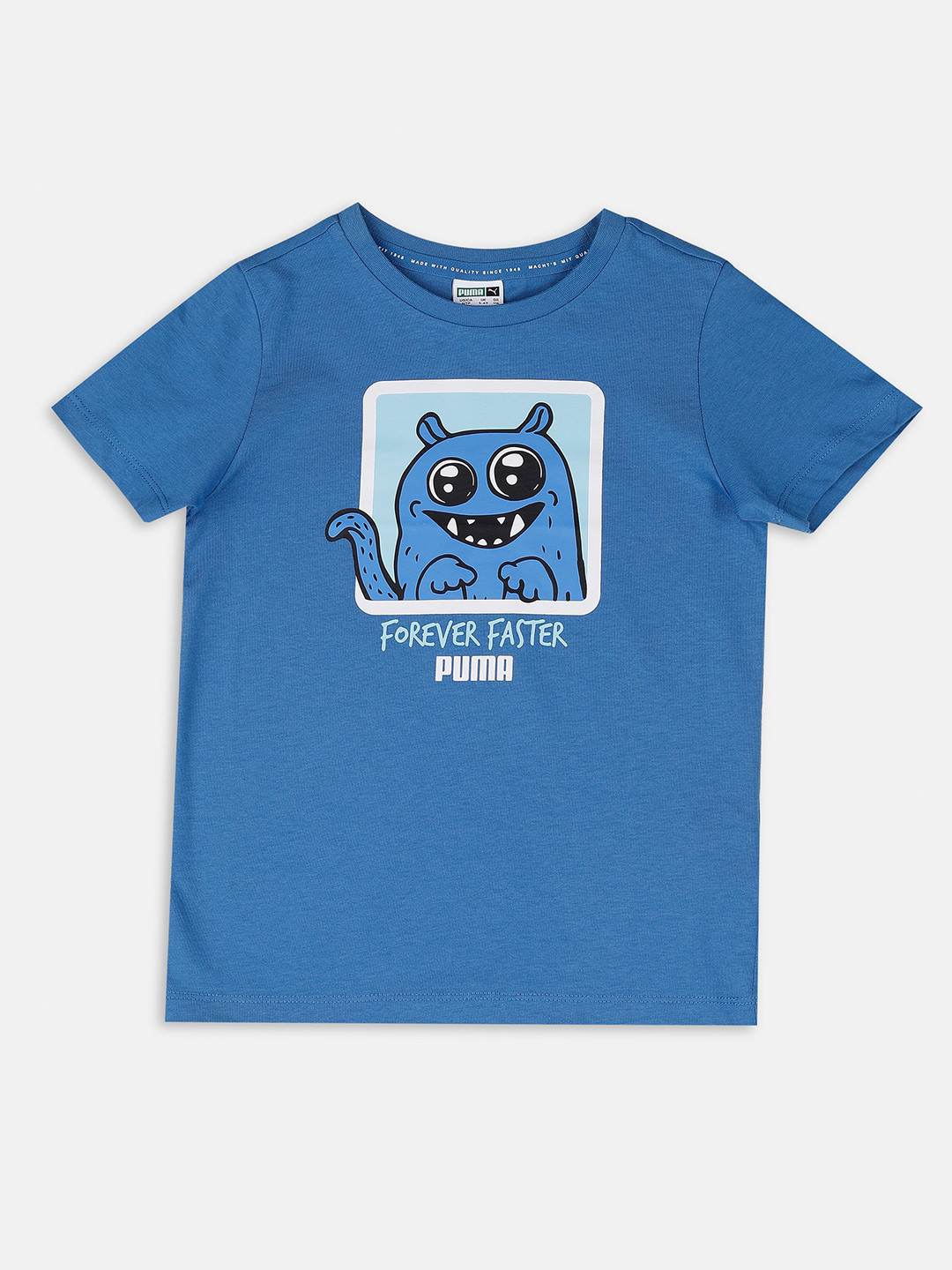 Buy Puma Kids Blue Monster Printed Cotton T Shirt - Tshirts for Unisex ...