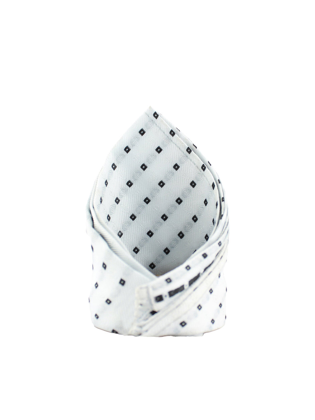 Buy KOVOVE The Pleasing White & Black Checkered Design Pocket Square ...