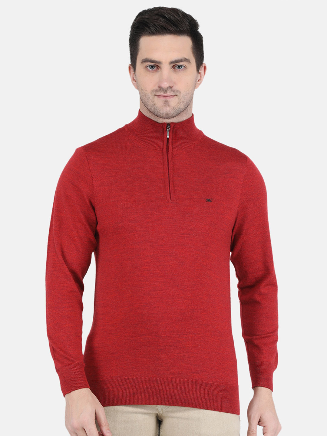Buy Monte Carlo Men Red Wool Pullover - Sweaters for Men 20943618 | Myntra
