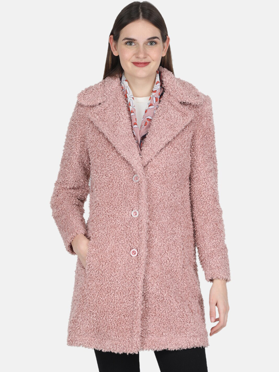 Buy Monte Carlo Women Pink Over Coat - Coats for Women 20946864 | Myntra