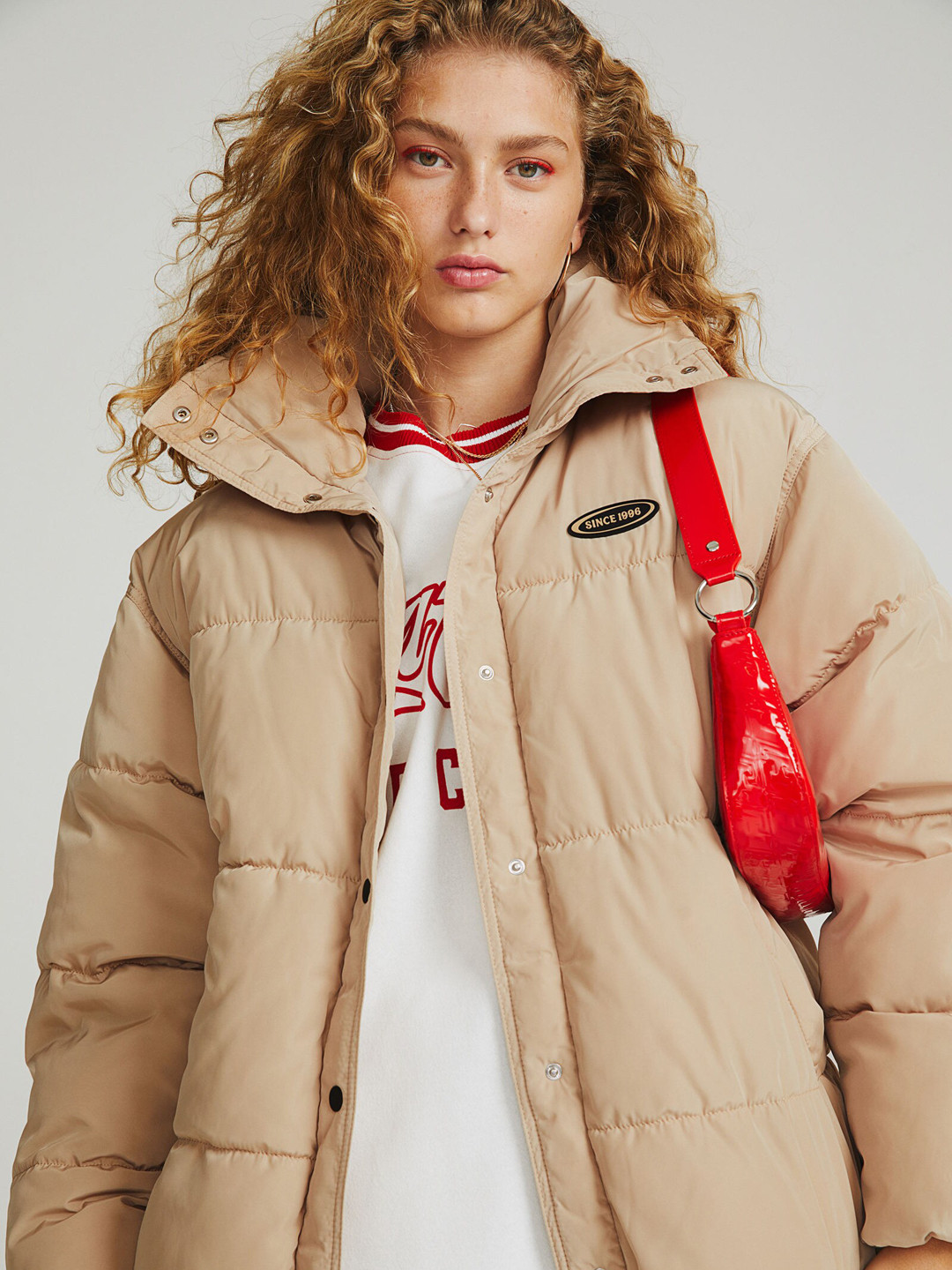 Buy H&M Women Beige Puffer Jacket - Jackets for Women 20959860 | Myntra