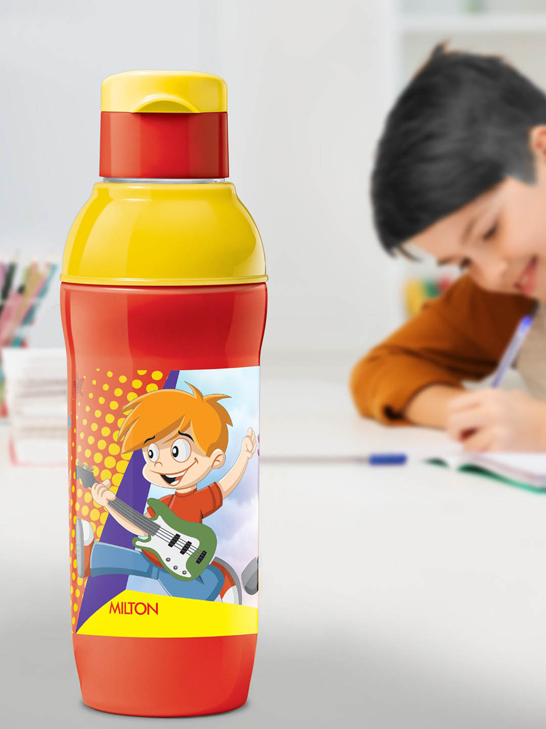 Buy Milton Kool Active 600 Red Insulated Water Bottle With Straw 570 Ml ...