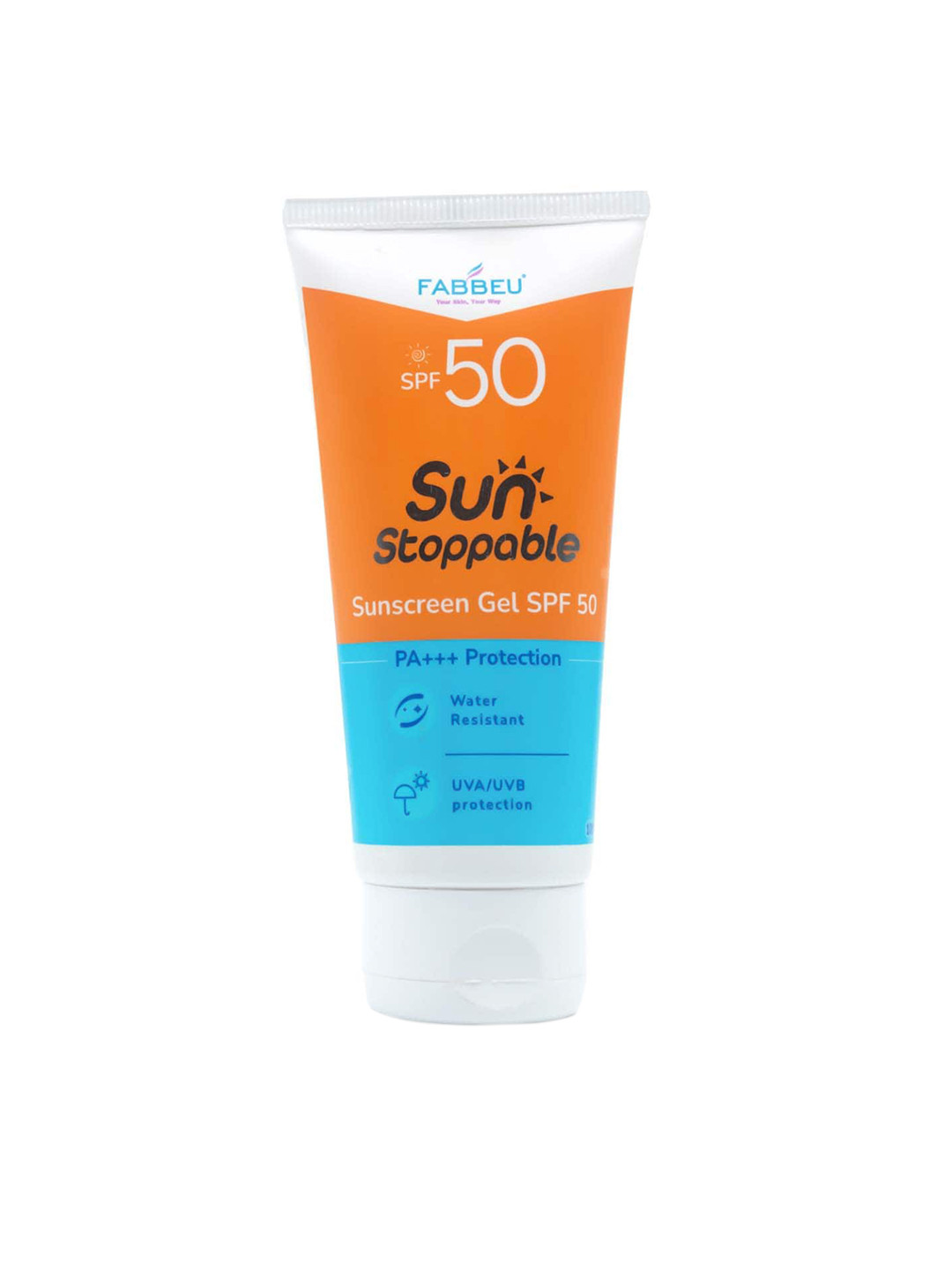 Buy FABBEU Sun Stoppable Sunscreen Gel SPF 50 100gm - Face Sunscreen ...
