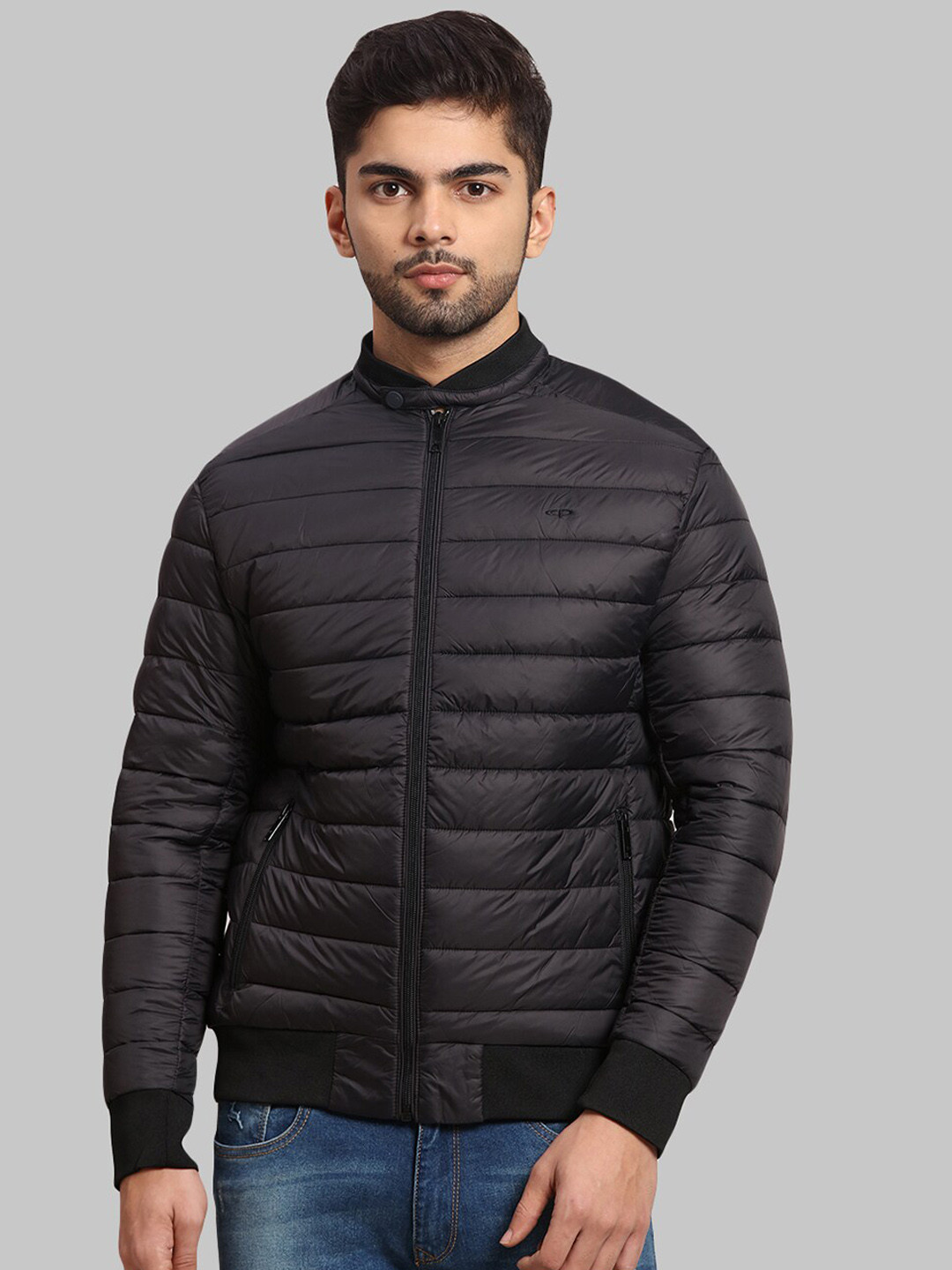 Buy ColorPlus Men Black Solid Puffer Jacket - Jackets for Men 20969516 | Myntra