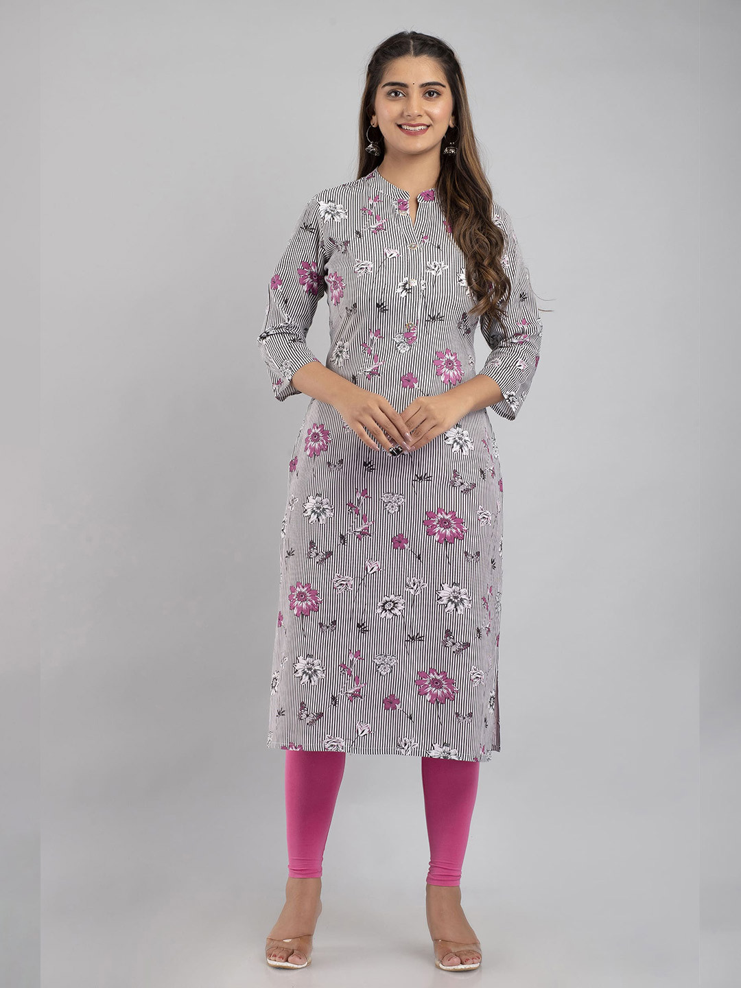 Buy MAUKA Women Floral Printed Kurta - Kurtas for Women 20970676 | Myntra