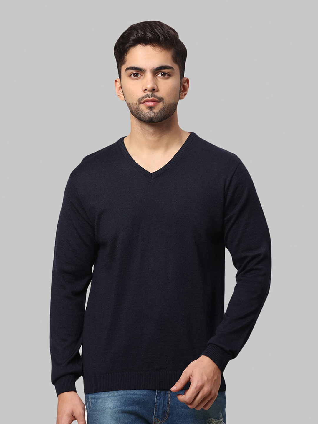Buy Park Avenue Men Navy Blue Pullover - Sweaters for Men 20970968 | Myntra