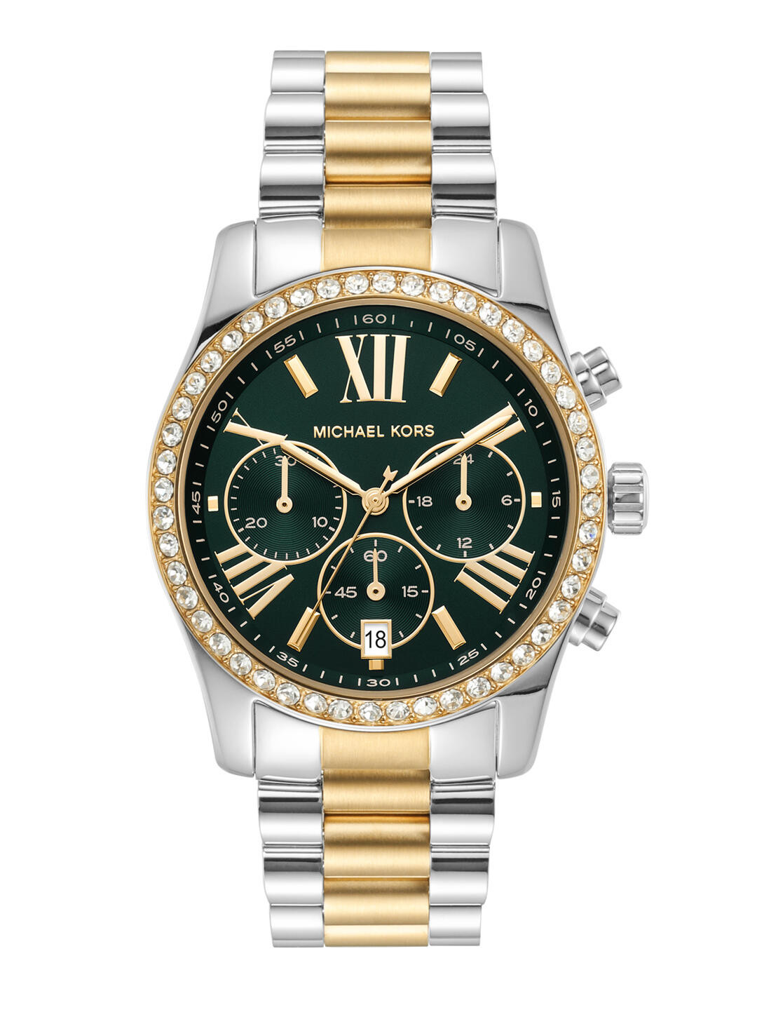Buy Michael Kors Women Green Lexington Analogue Watch MK7303 - Watches ...